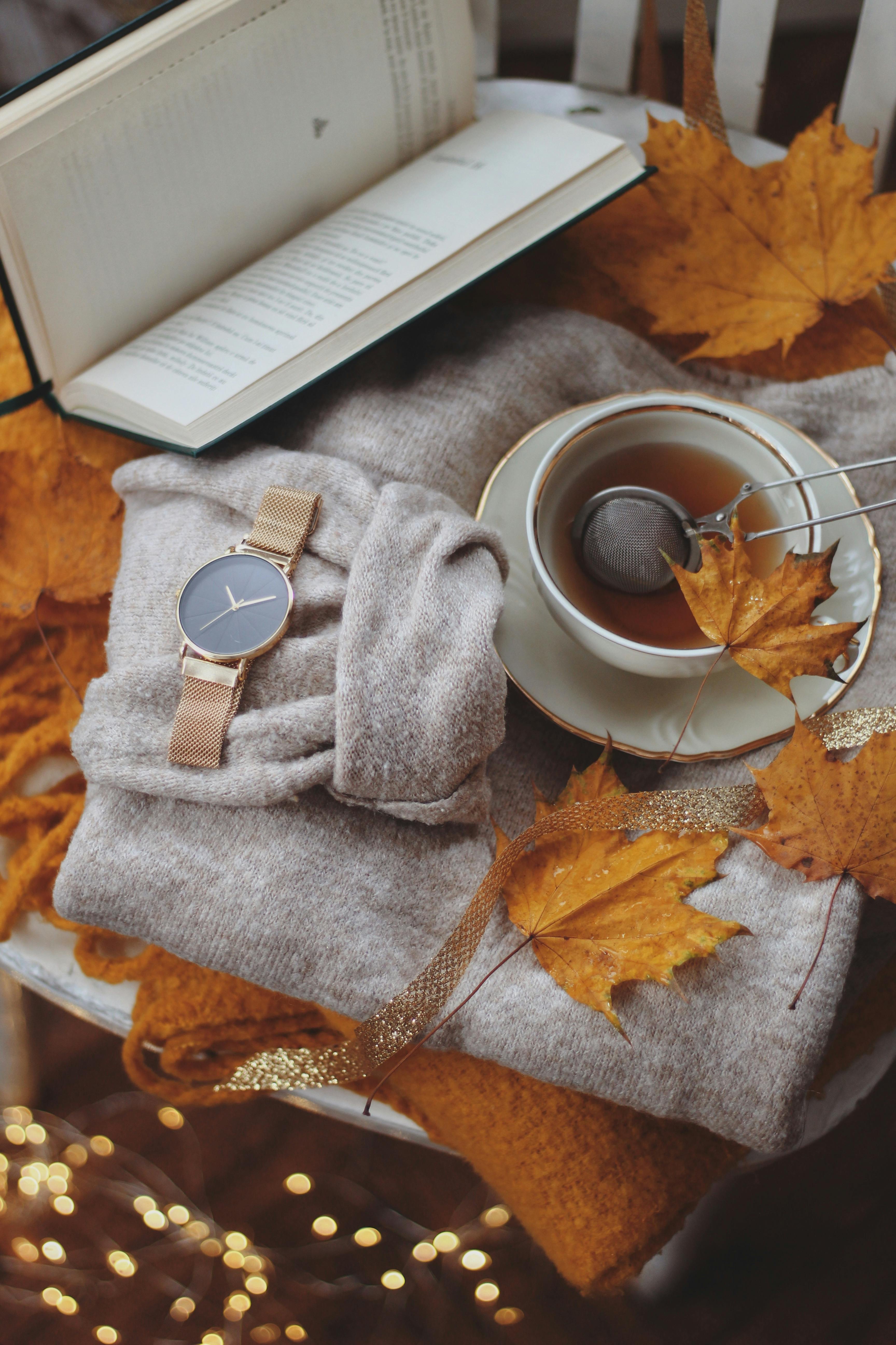 A Tea and a Watch in Autumn · Free Stock Photo