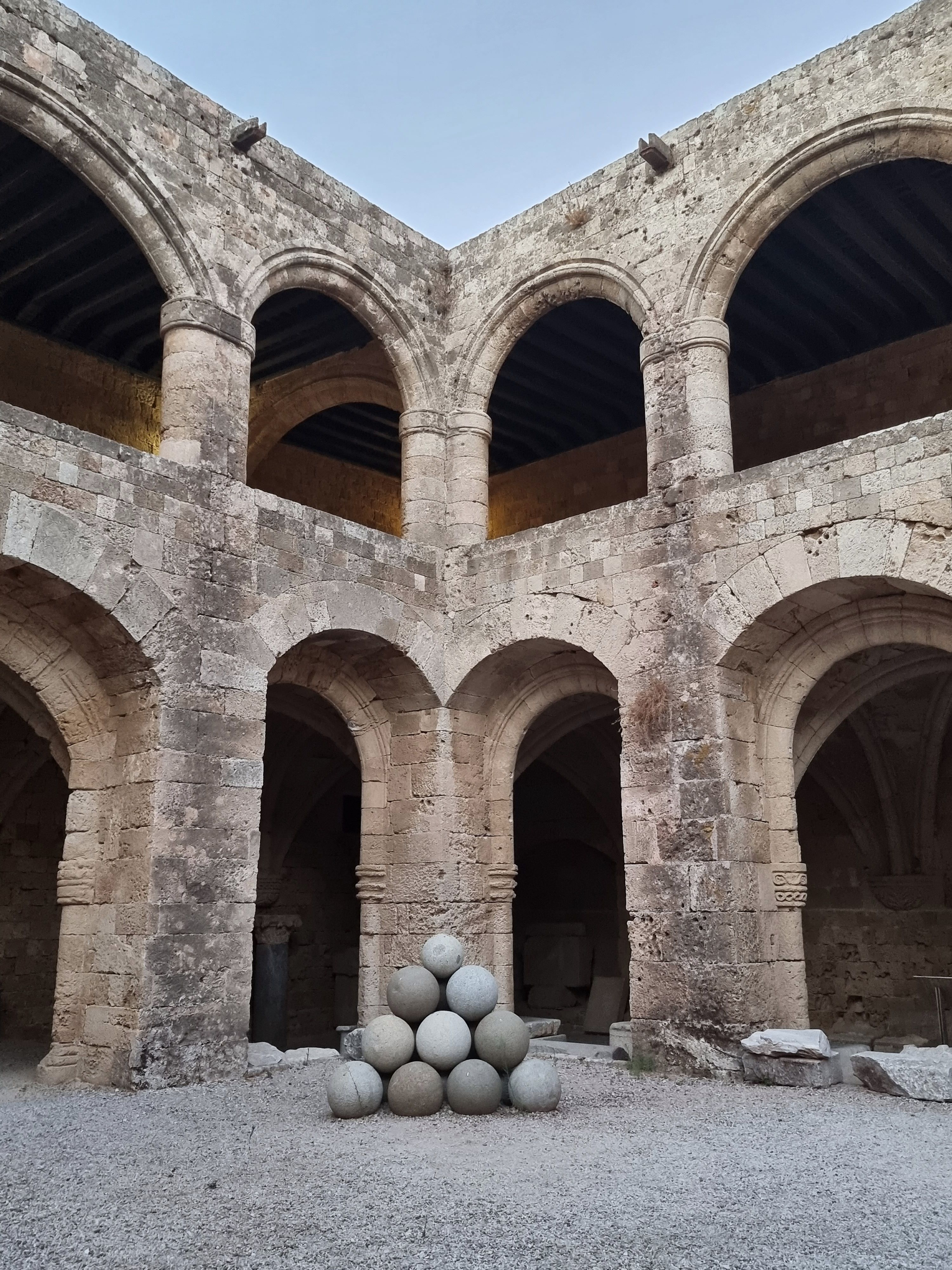 Ancient Stone Cloister · Free Stock Photo