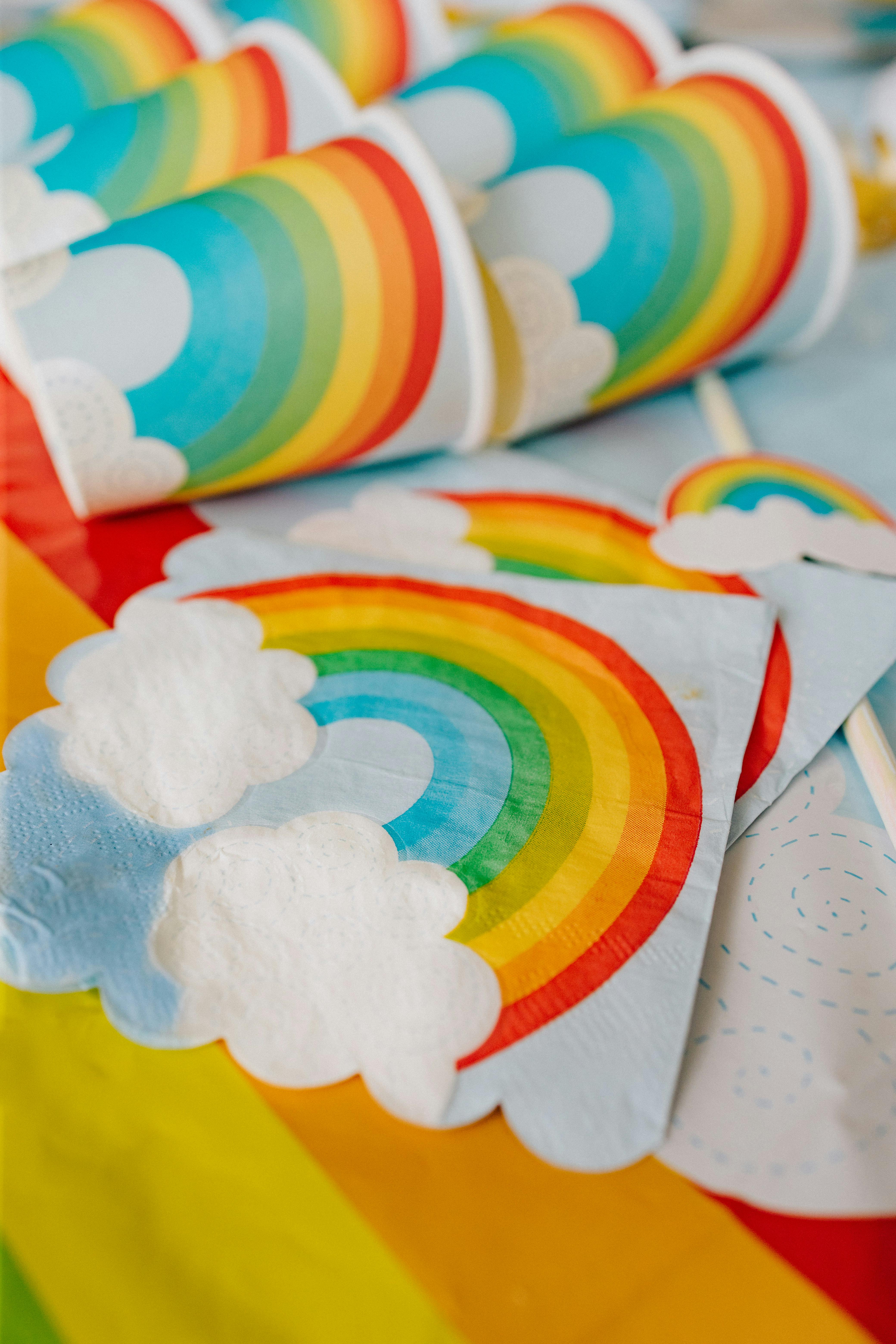 Beautiful Rainbow Artworks in Close-up Photography · Free Stock Photo