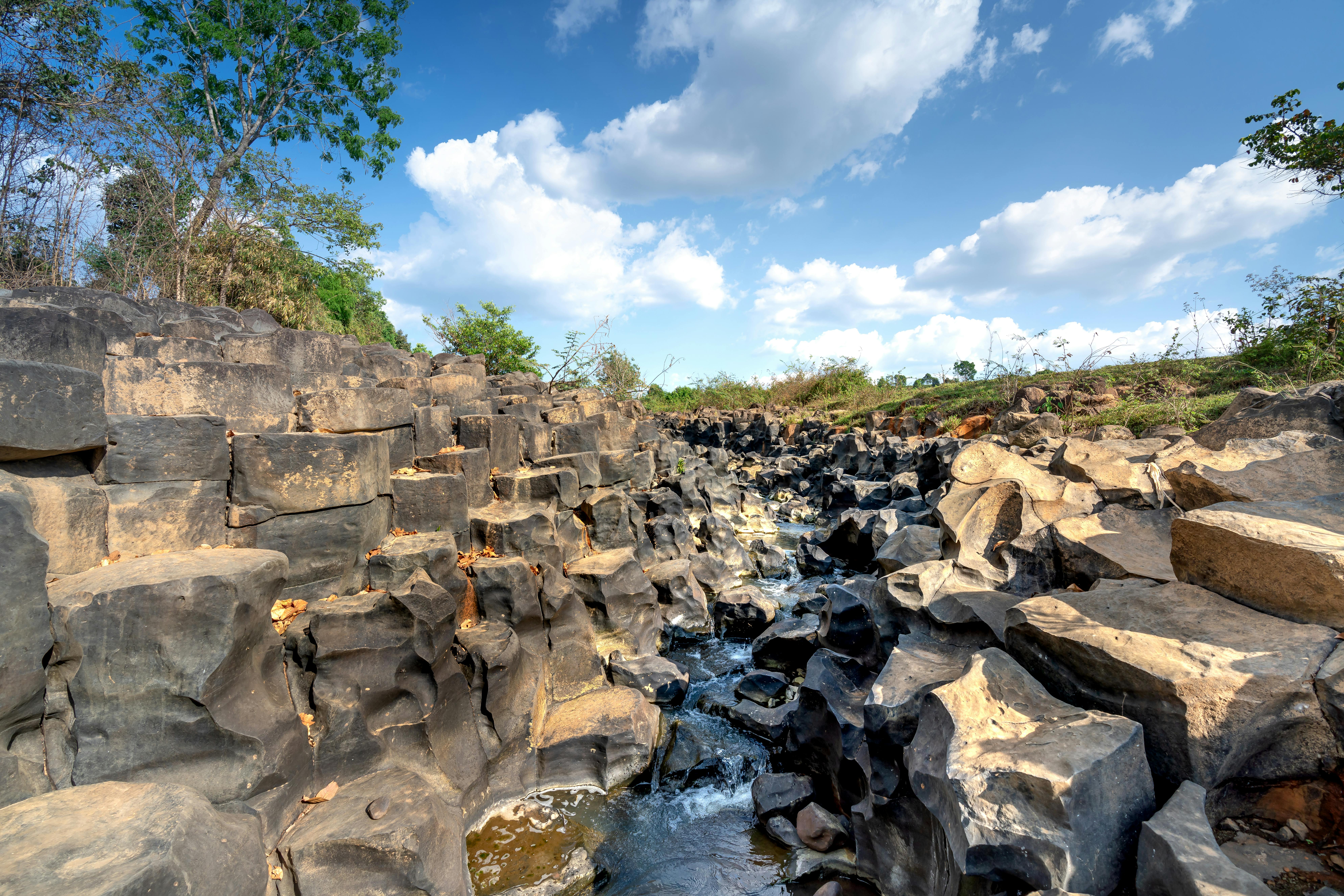 La Ruai Rock Stream, IaLy Town, Chu Pah, Gia Lai Province, Vietnam ...