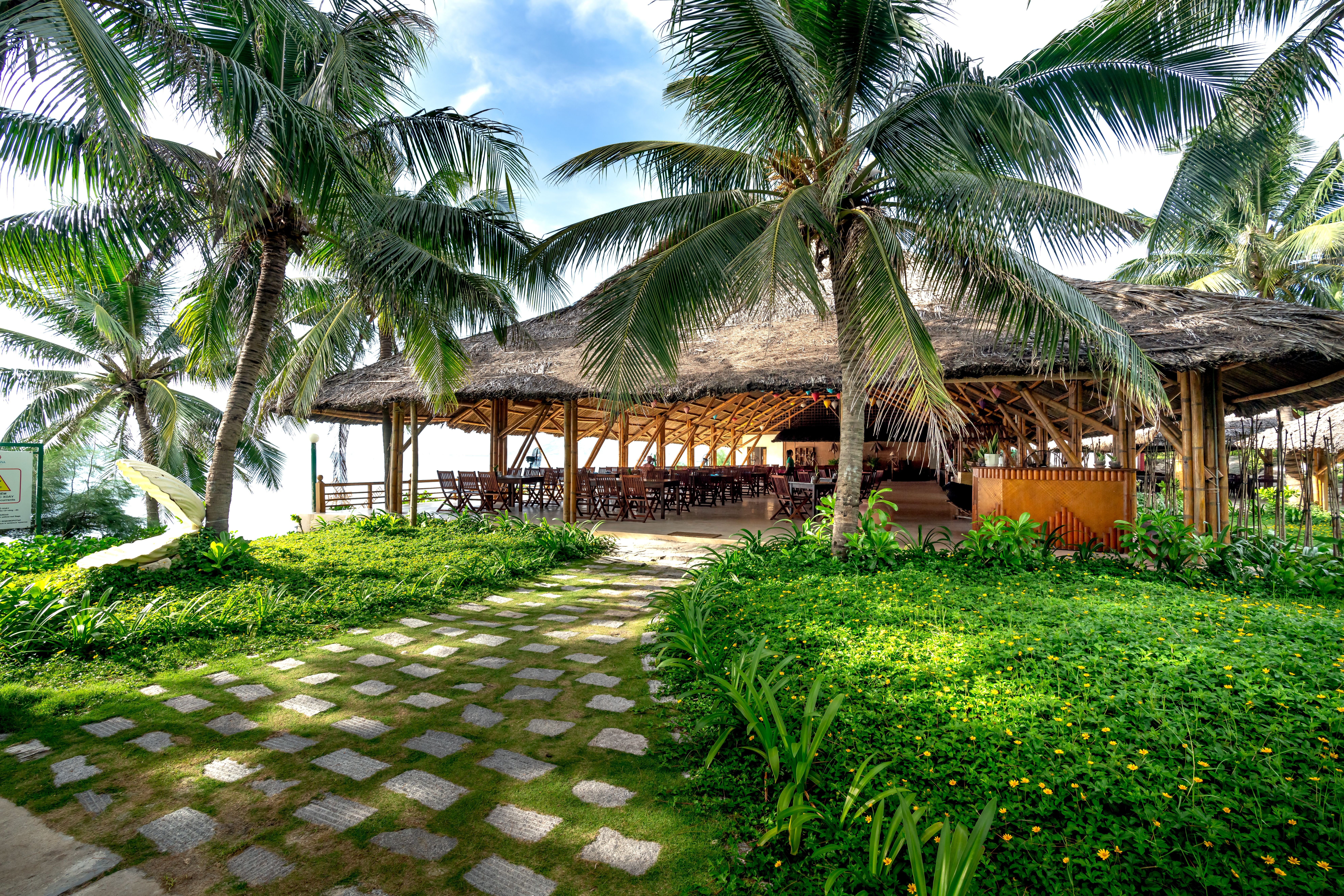 Palm Trees Growing near Wooden Building on Tropical Resort · Free Stock ...