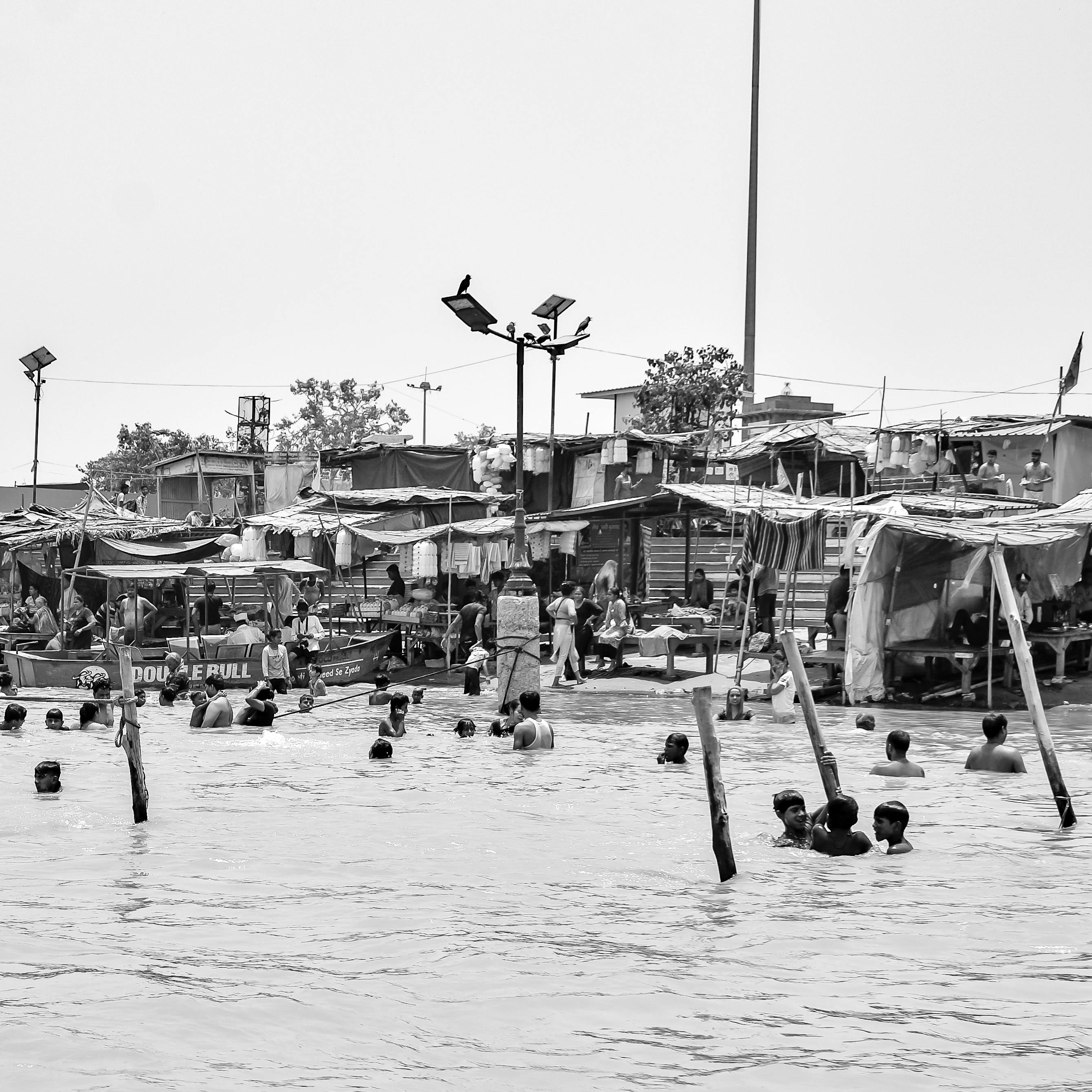 People Bathing in a River · Free Stock Photo