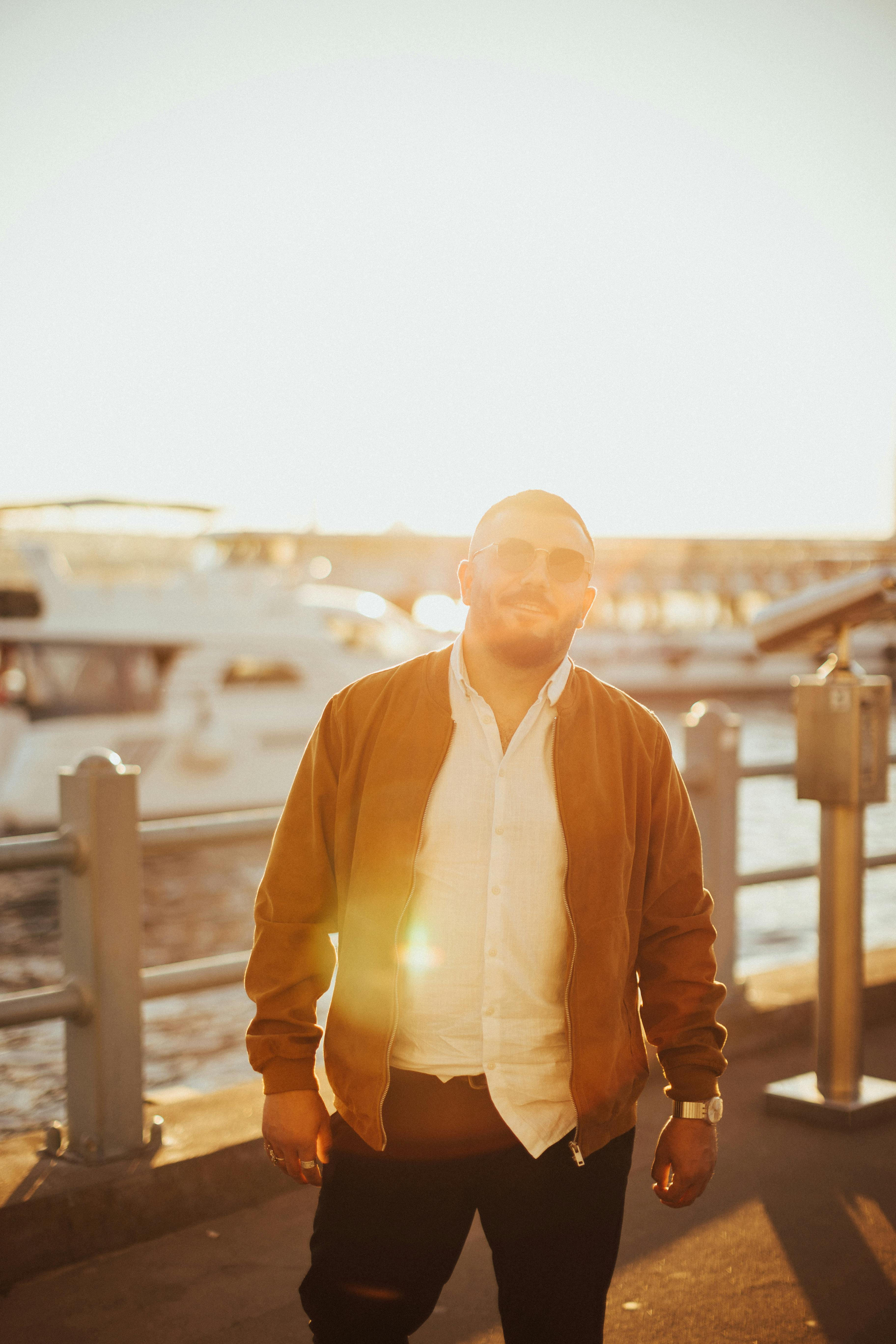Women Portrait on Road at Sunset · Free Stock Photo