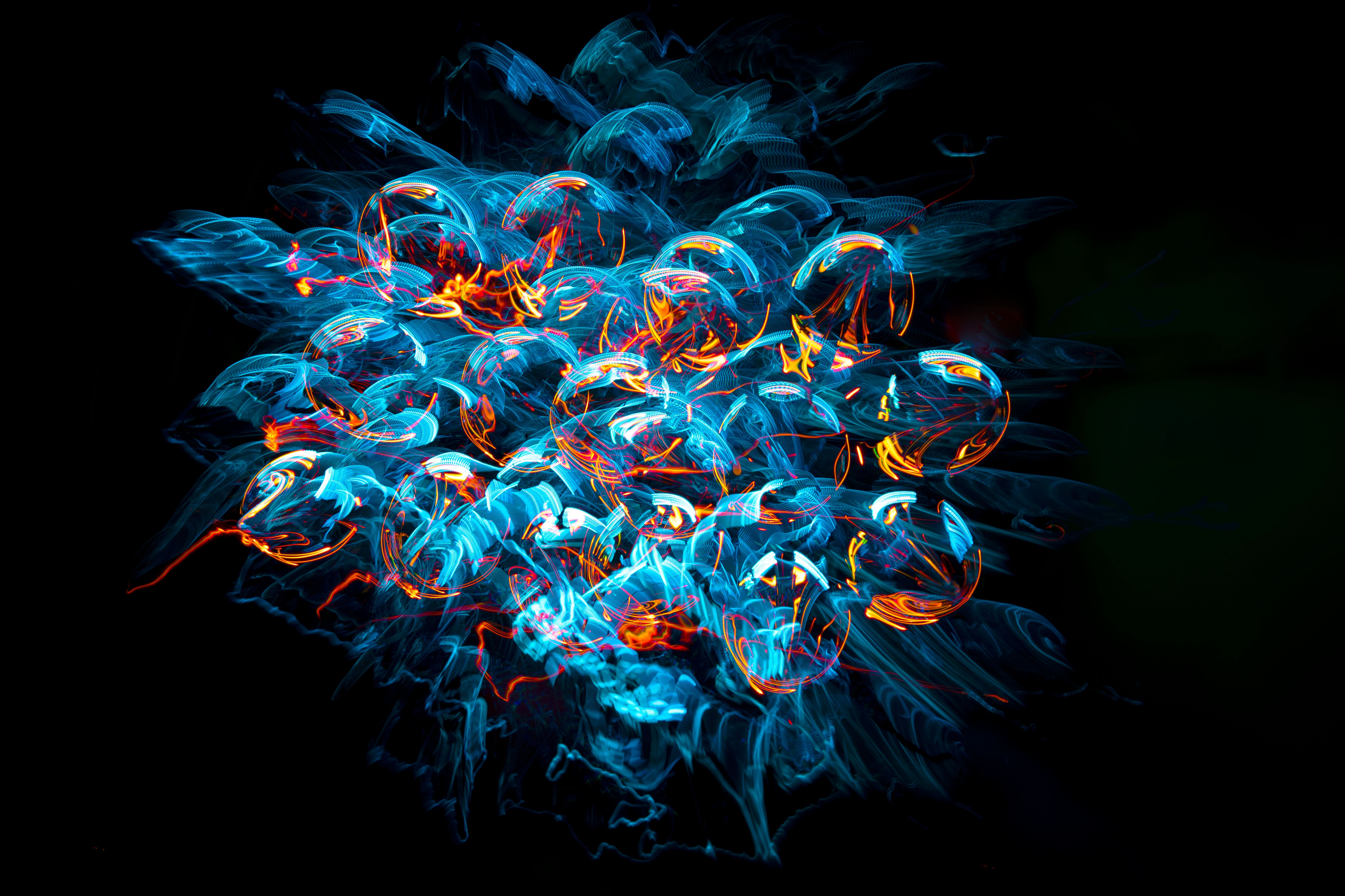 Close Shot of Bubbles and Smoke · Free Stock Photo