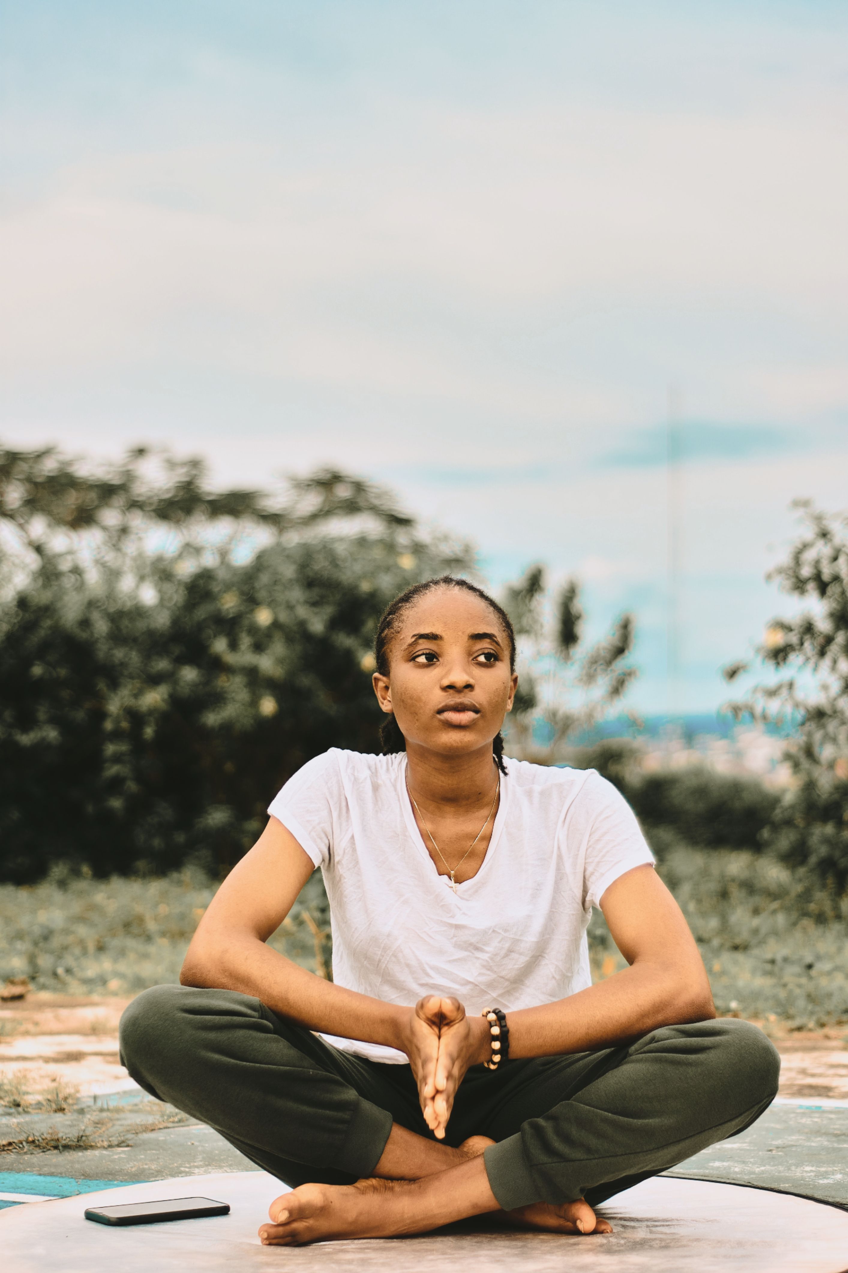 Close Up Shot of a Person Meditating · Free Stock Photo
