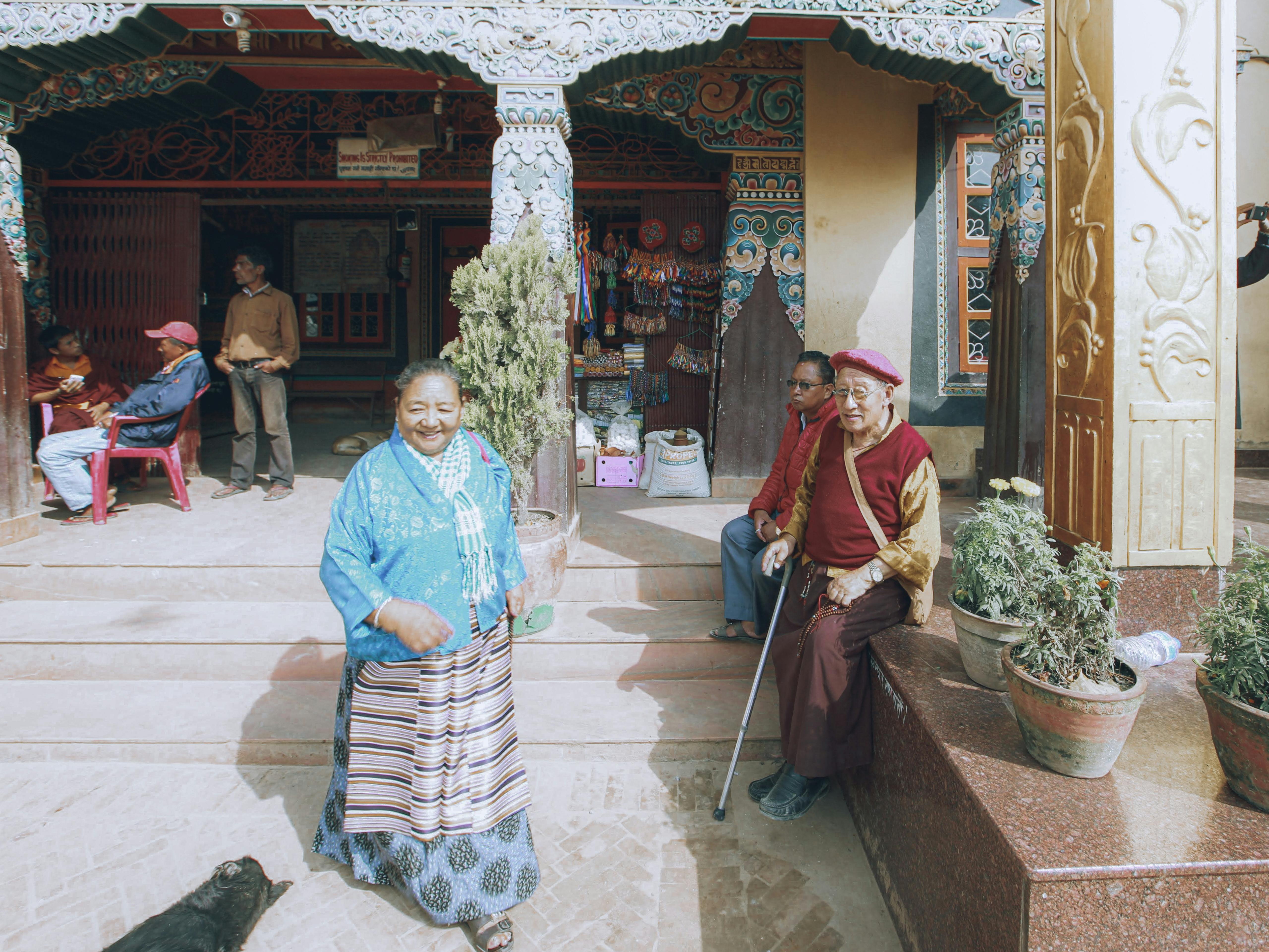 Elderly People Hanging Out in Front of the Building · Free Stock Photo