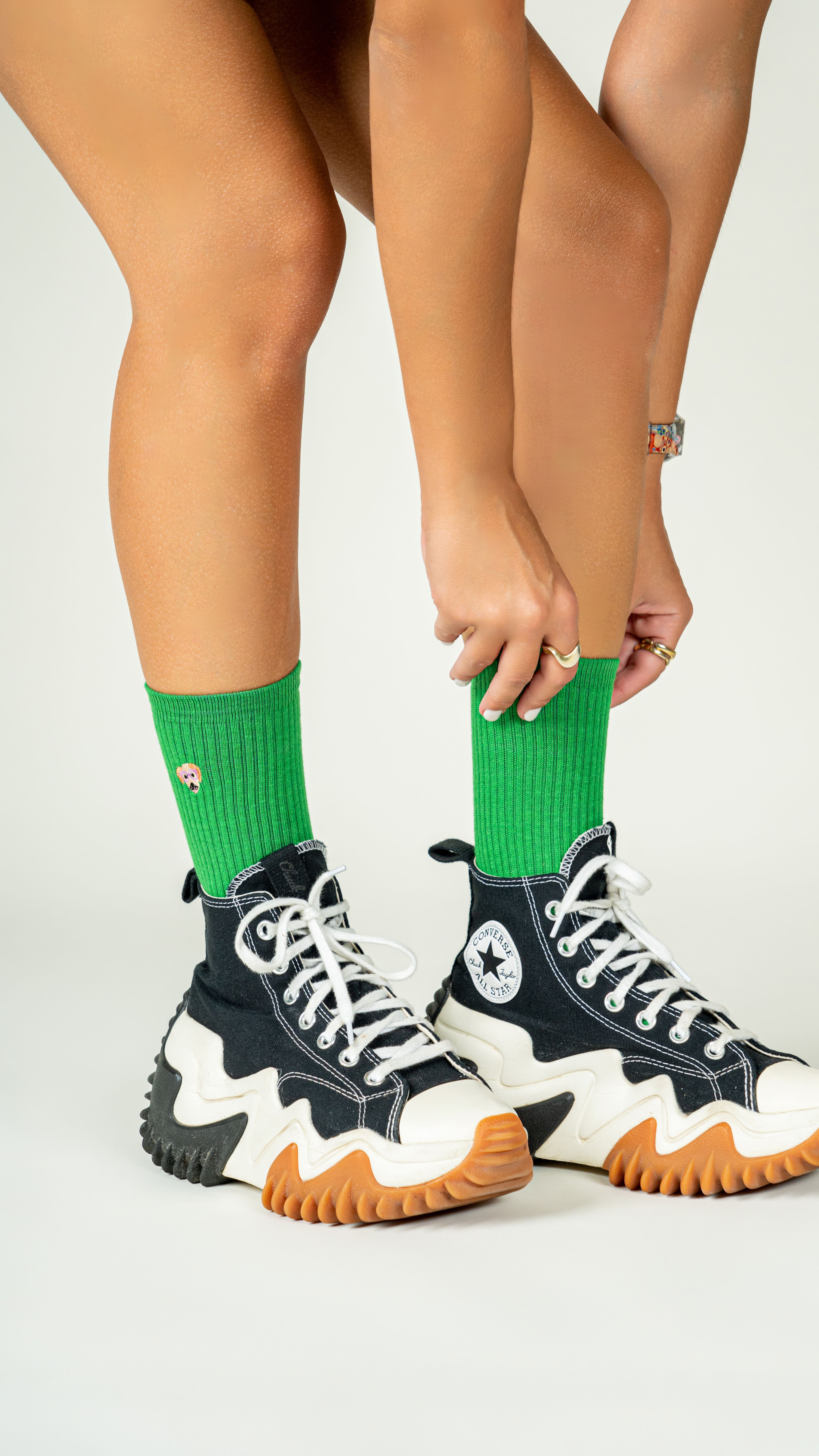 Close Up of Woman Putting On Her Socks · Free Stock Photo