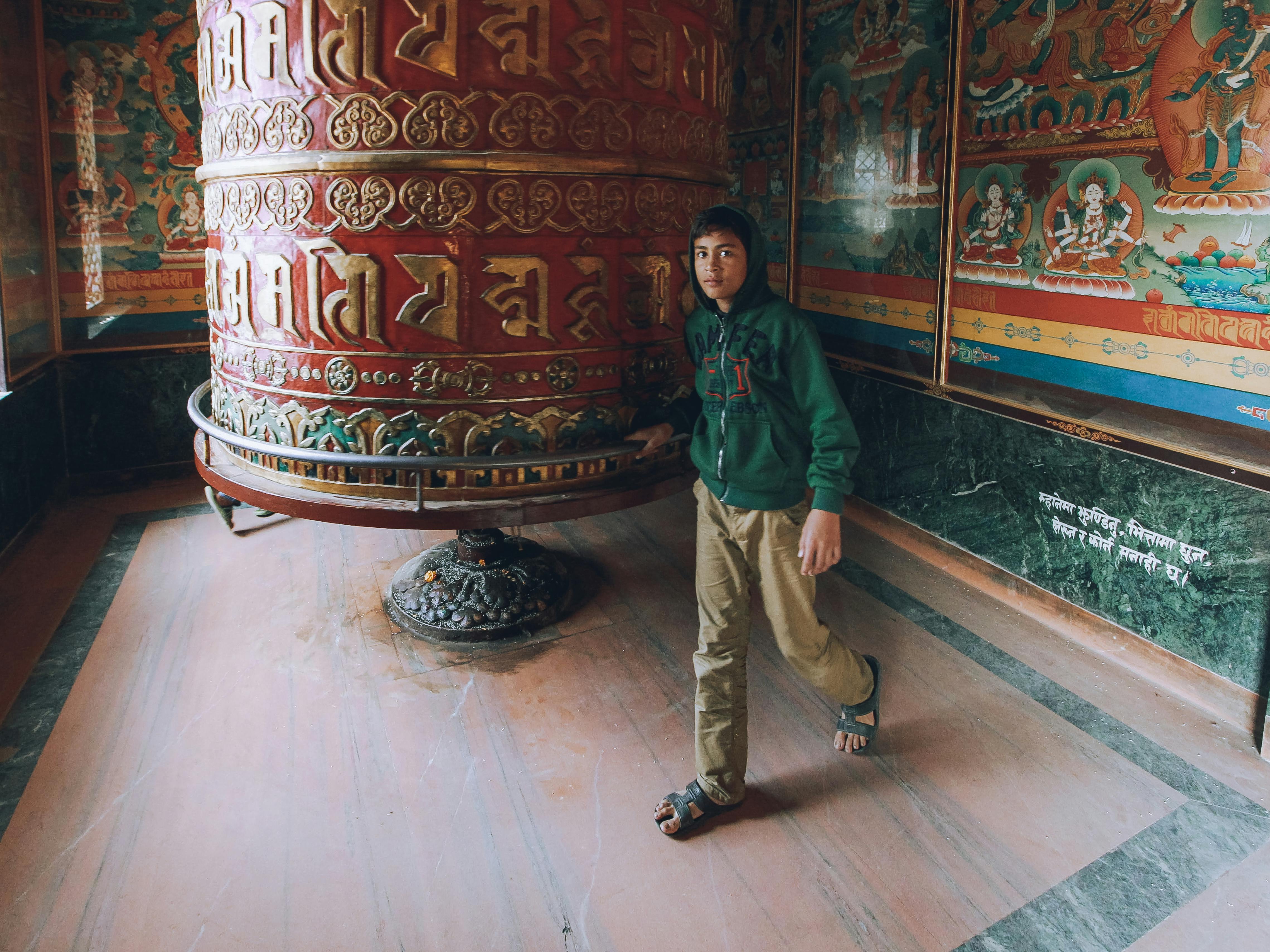 Man Standing Outside a Prayer Temple · Free Stock Photo