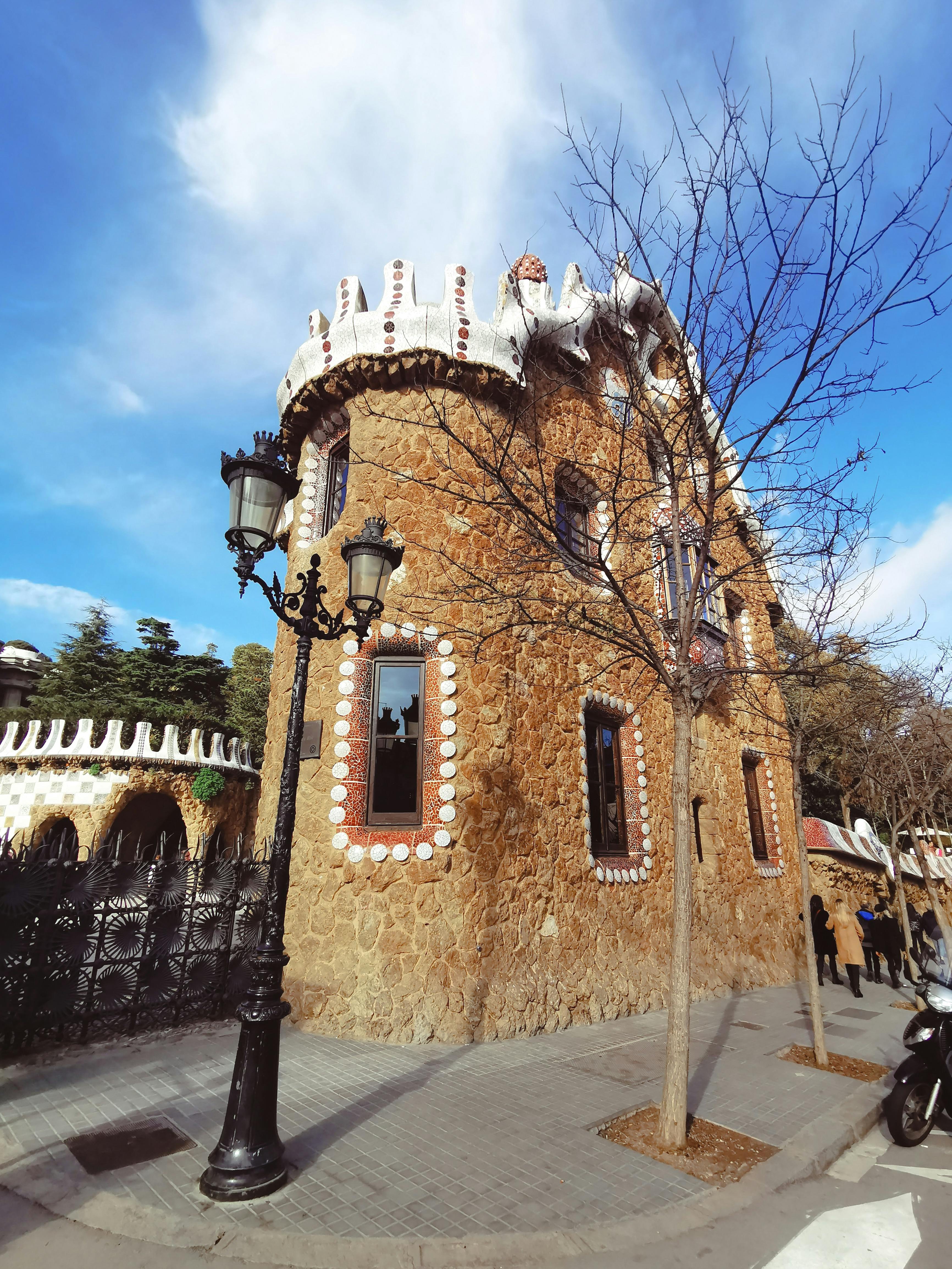Casa del Guarda inside the Park Guell in Barcelona, Spain · Free Stock ...