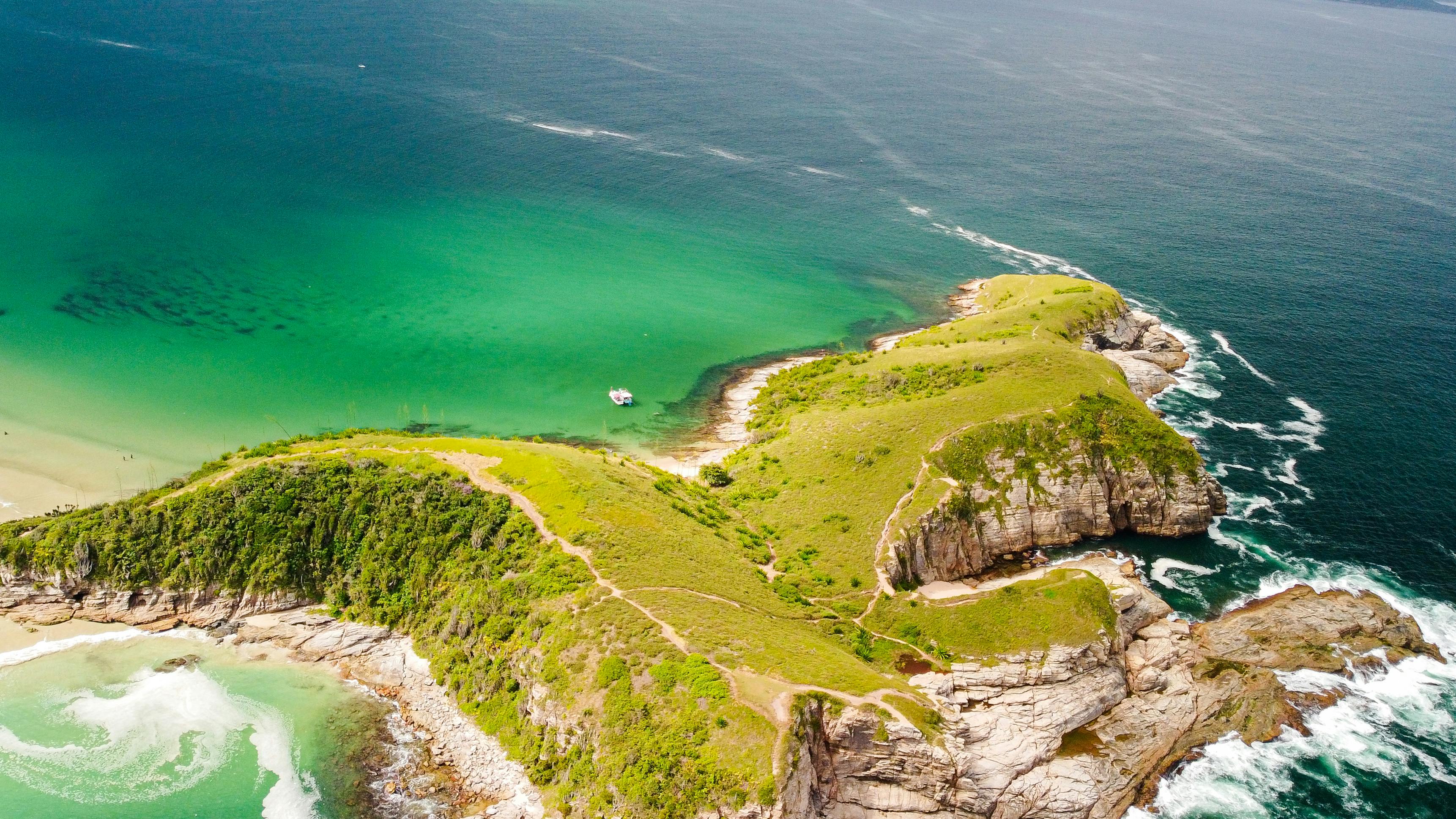 Drone Shot of Sea Shore · Free Stock Photo