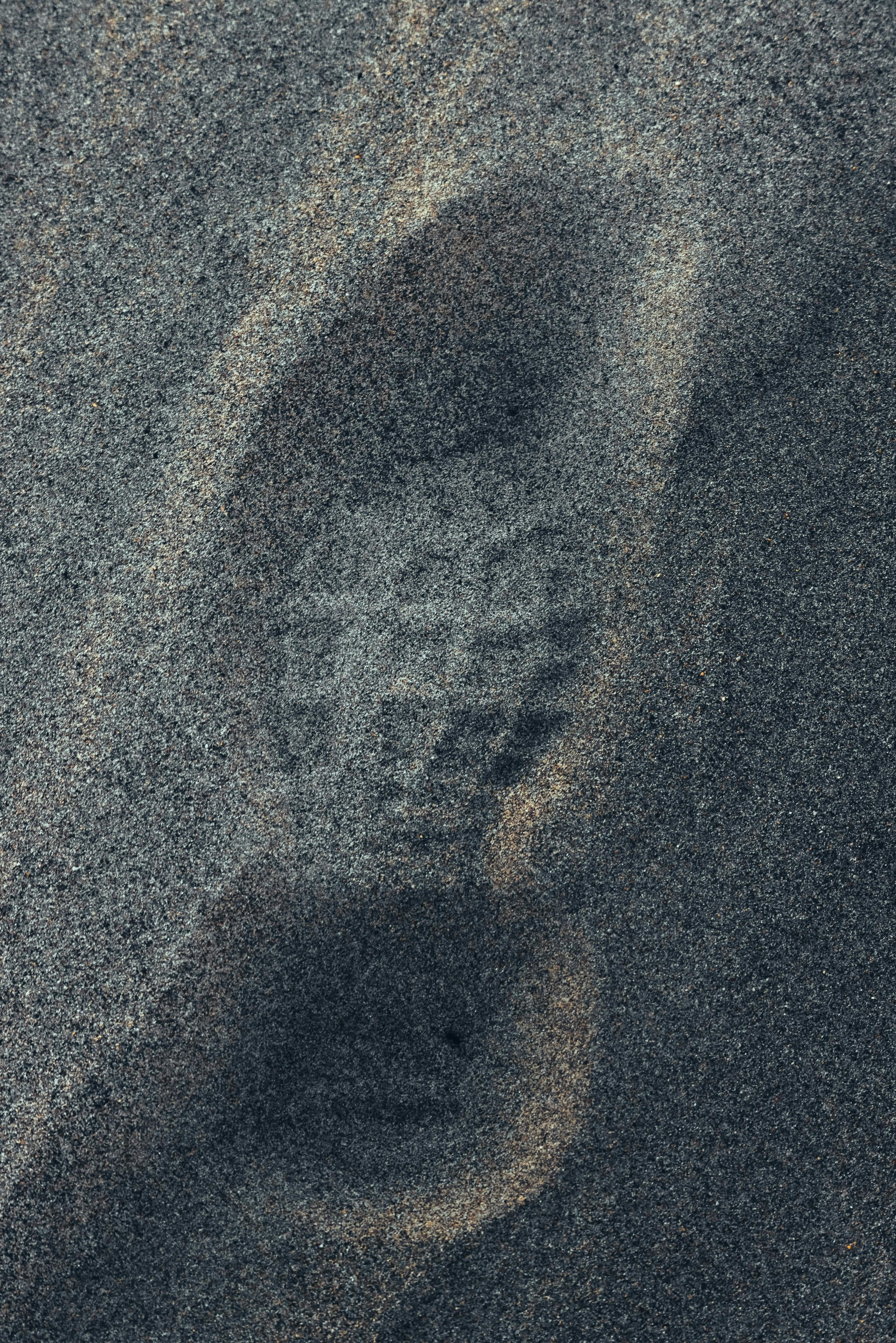 Close-up of a Footstep on Sand · Free Stock Photo