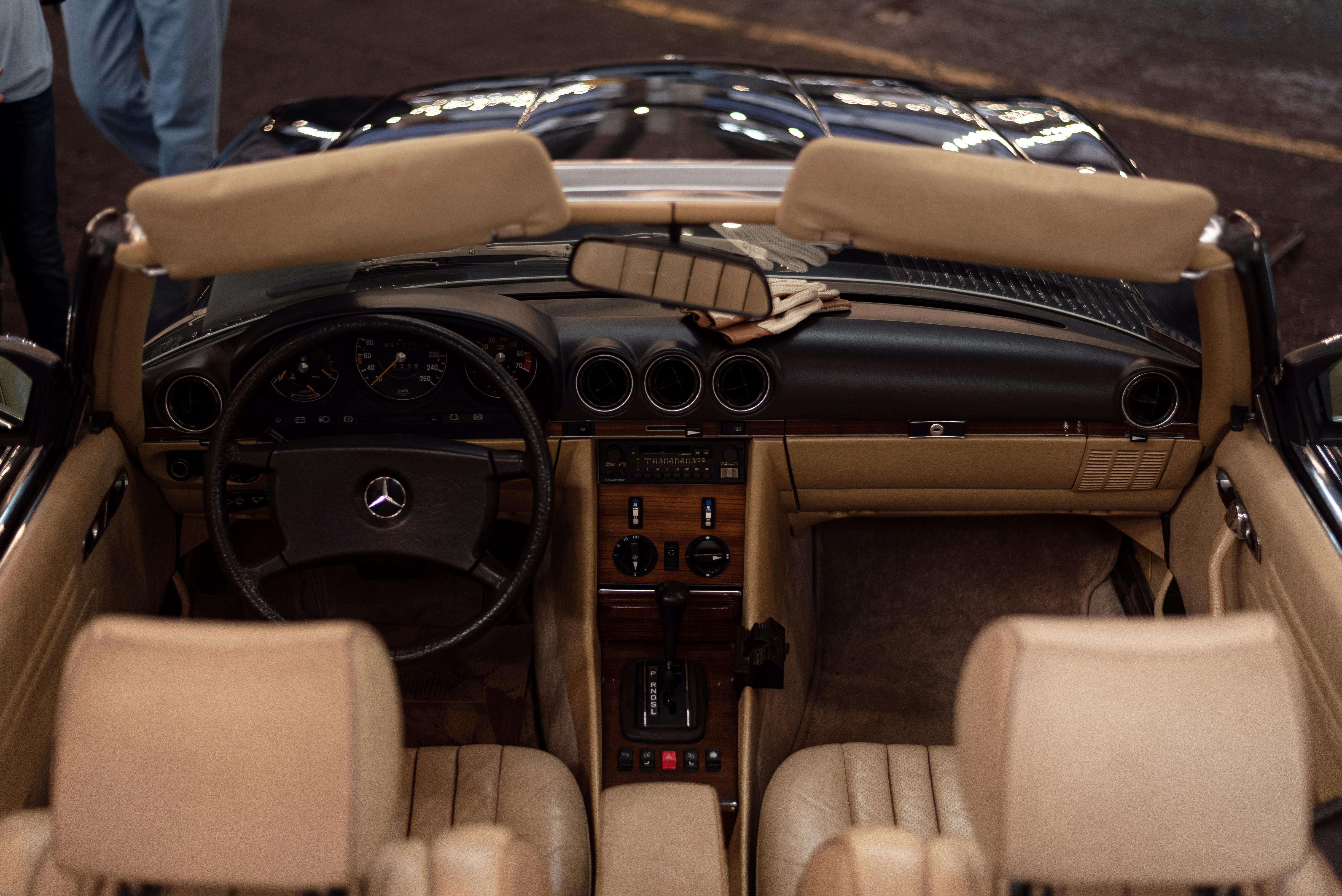 Convertible Mercedes with Brown Interior · Free Stock Photo