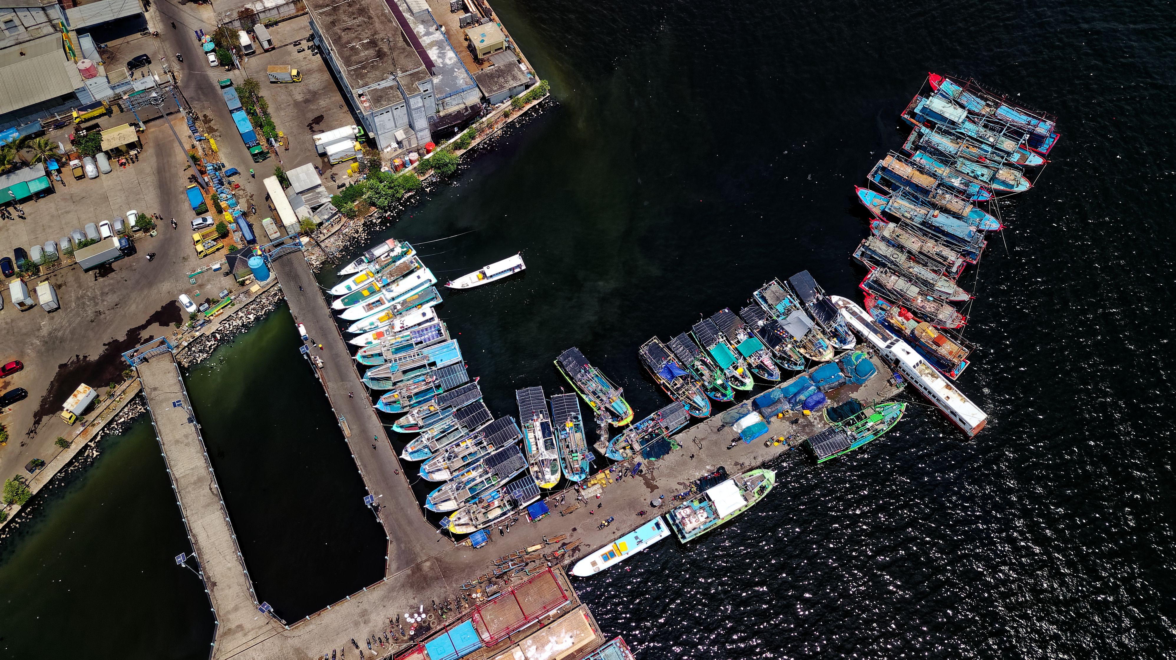 Aerial View of Boat Dock · Free Stock Photo