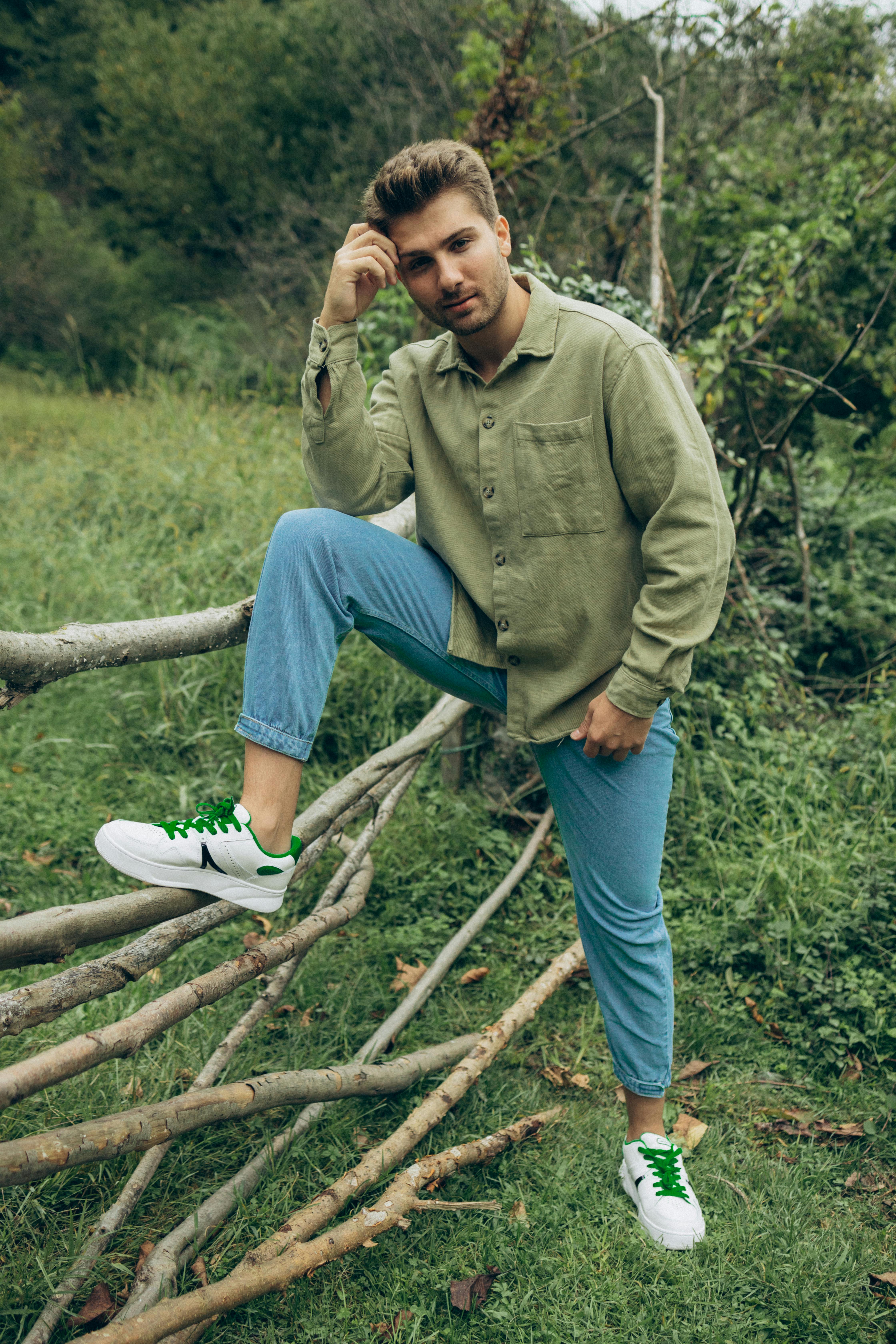 A Man Stepping on a Branch · Free Stock Photo