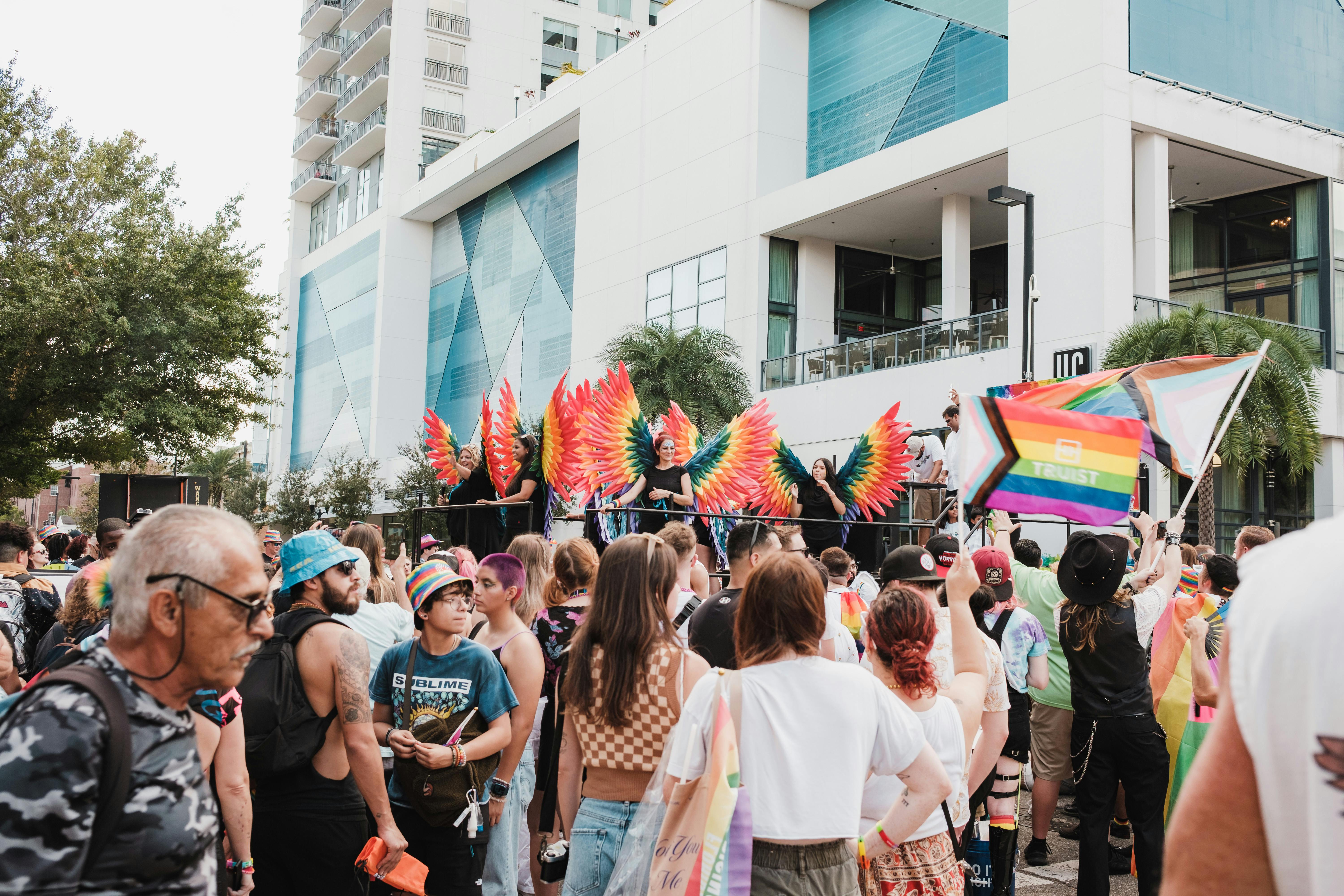 People Parading on the Street · Free Stock Photo