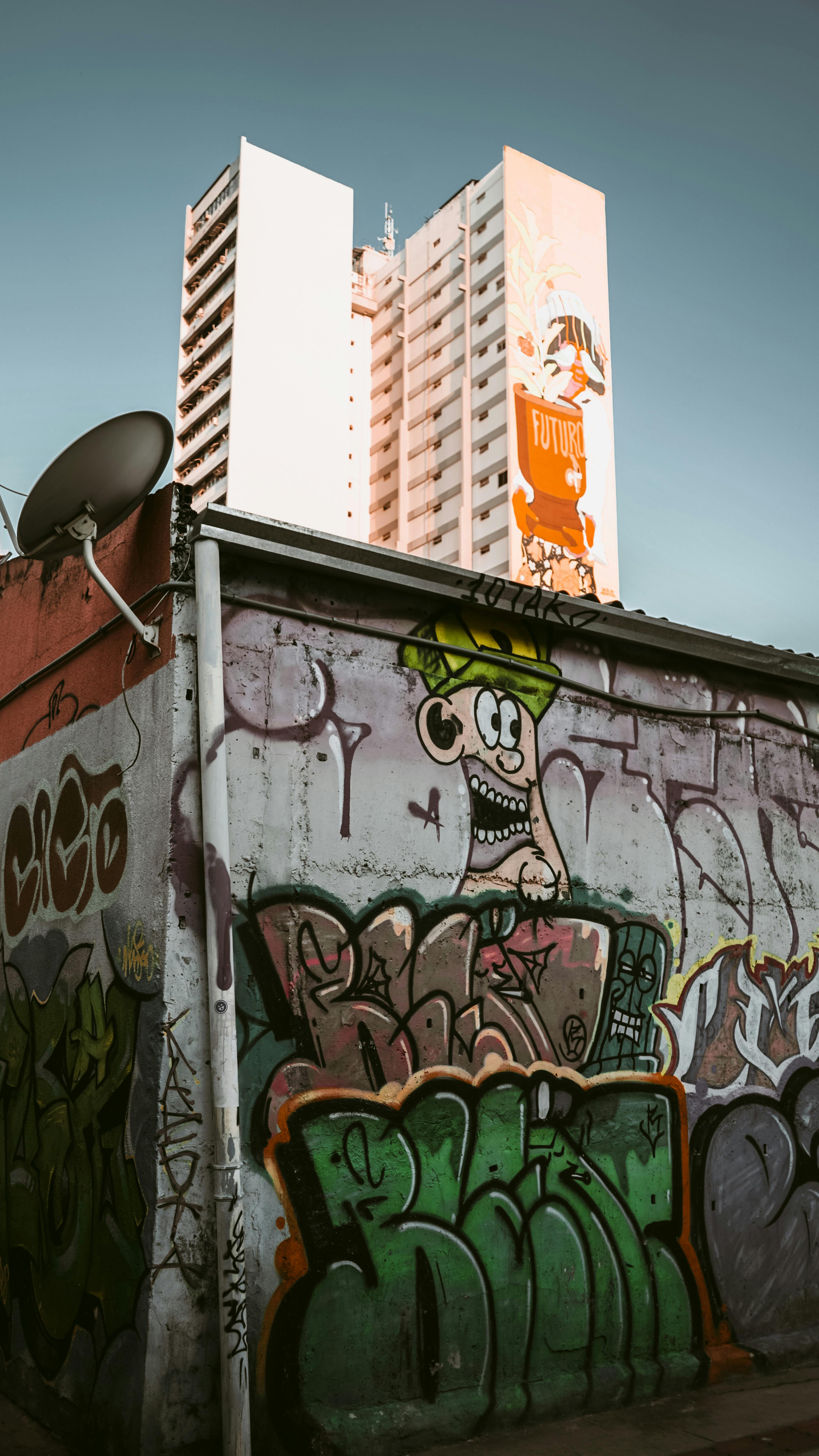 Graffiti on Shingle Wall · Free Stock Photo