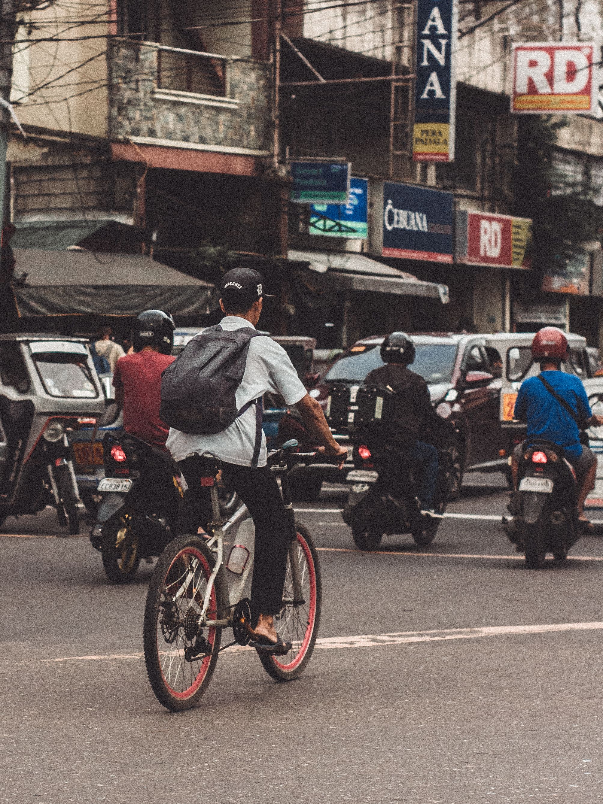 Back View Person Driving Motorcycle · Free Stock Photo