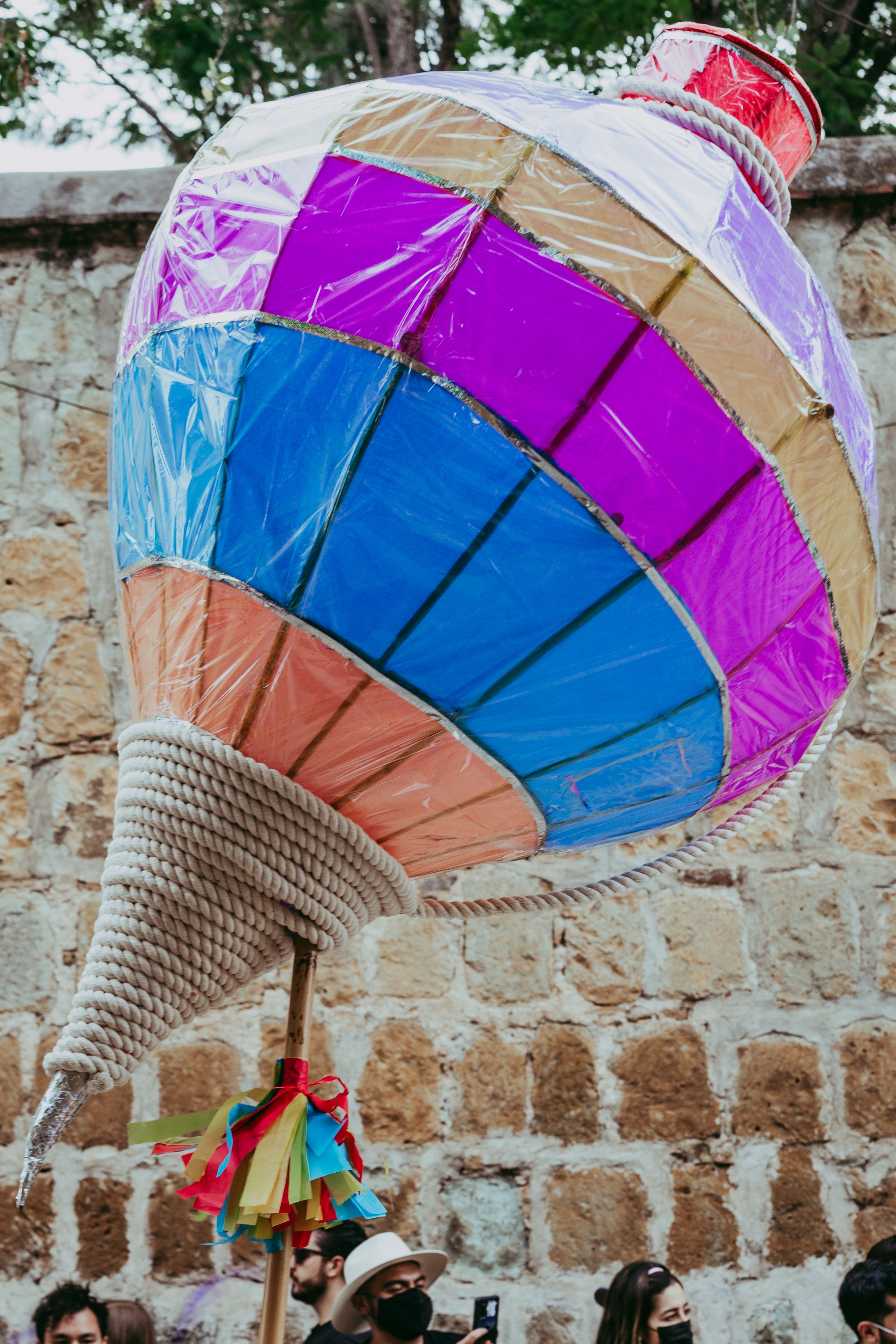 Colorful Pinata near Wall · Free Stock Photo