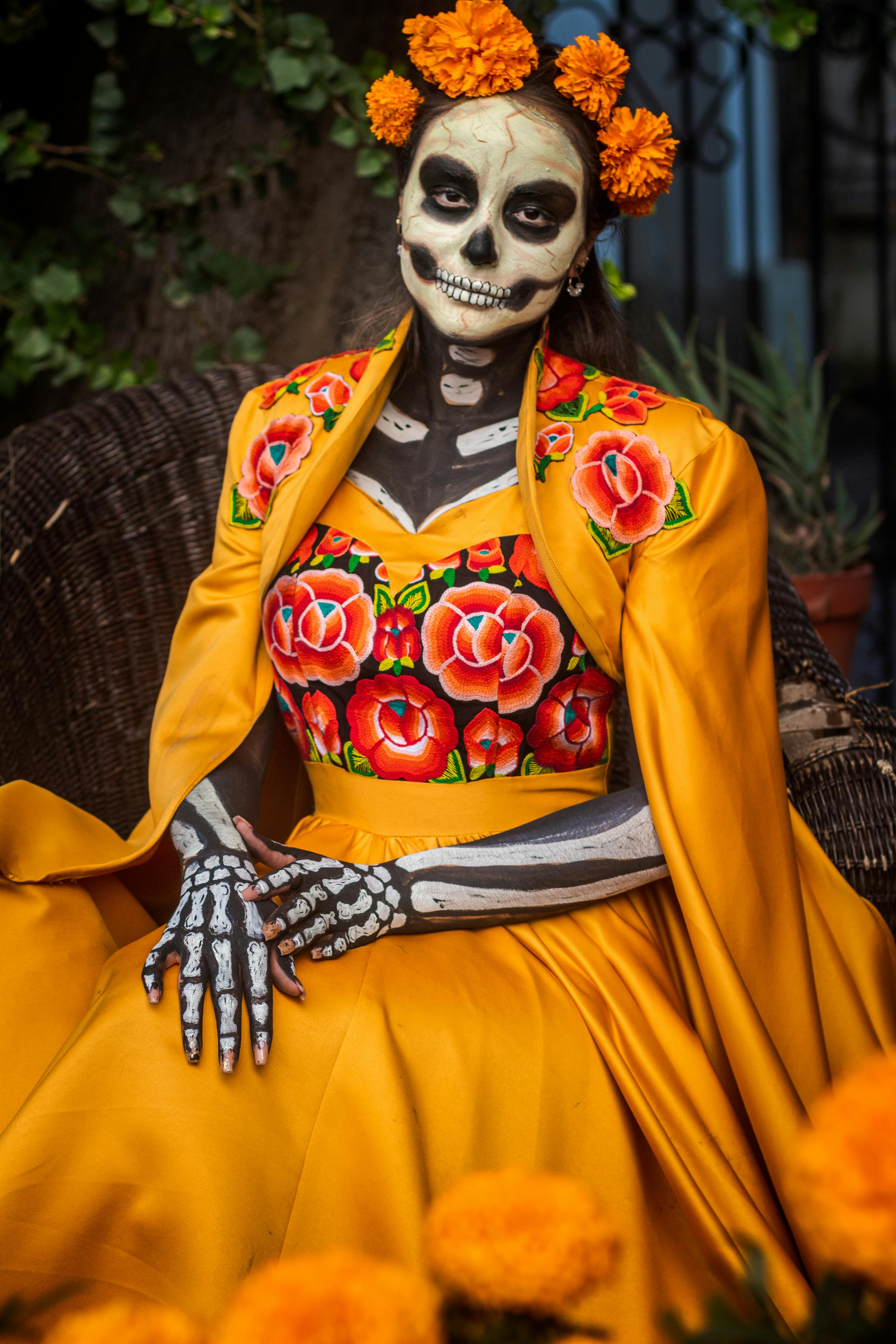 Woman in Catrina Costume · Free Stock Photo