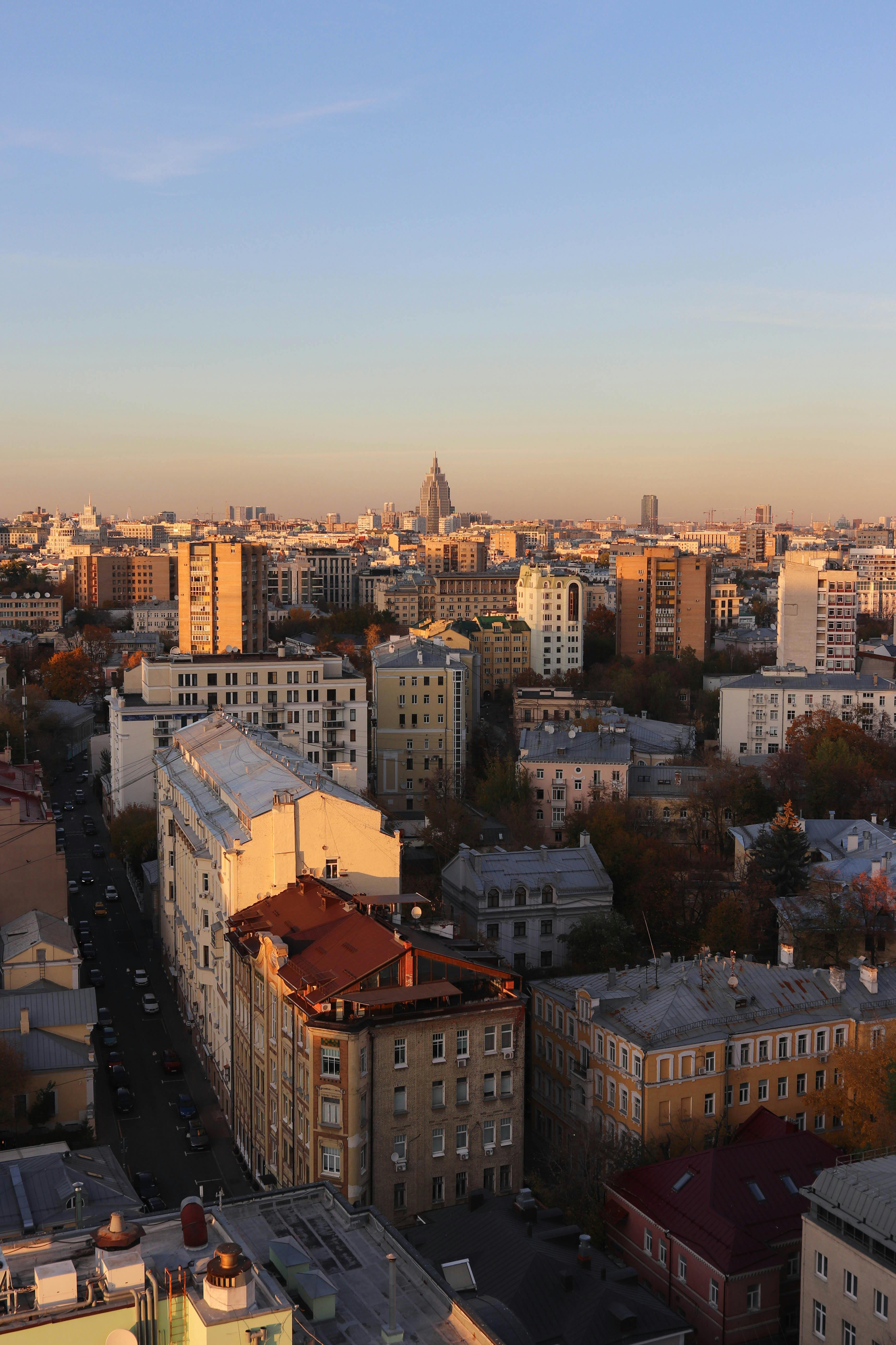 Aerial View of City Buildings · Free Stock Photo