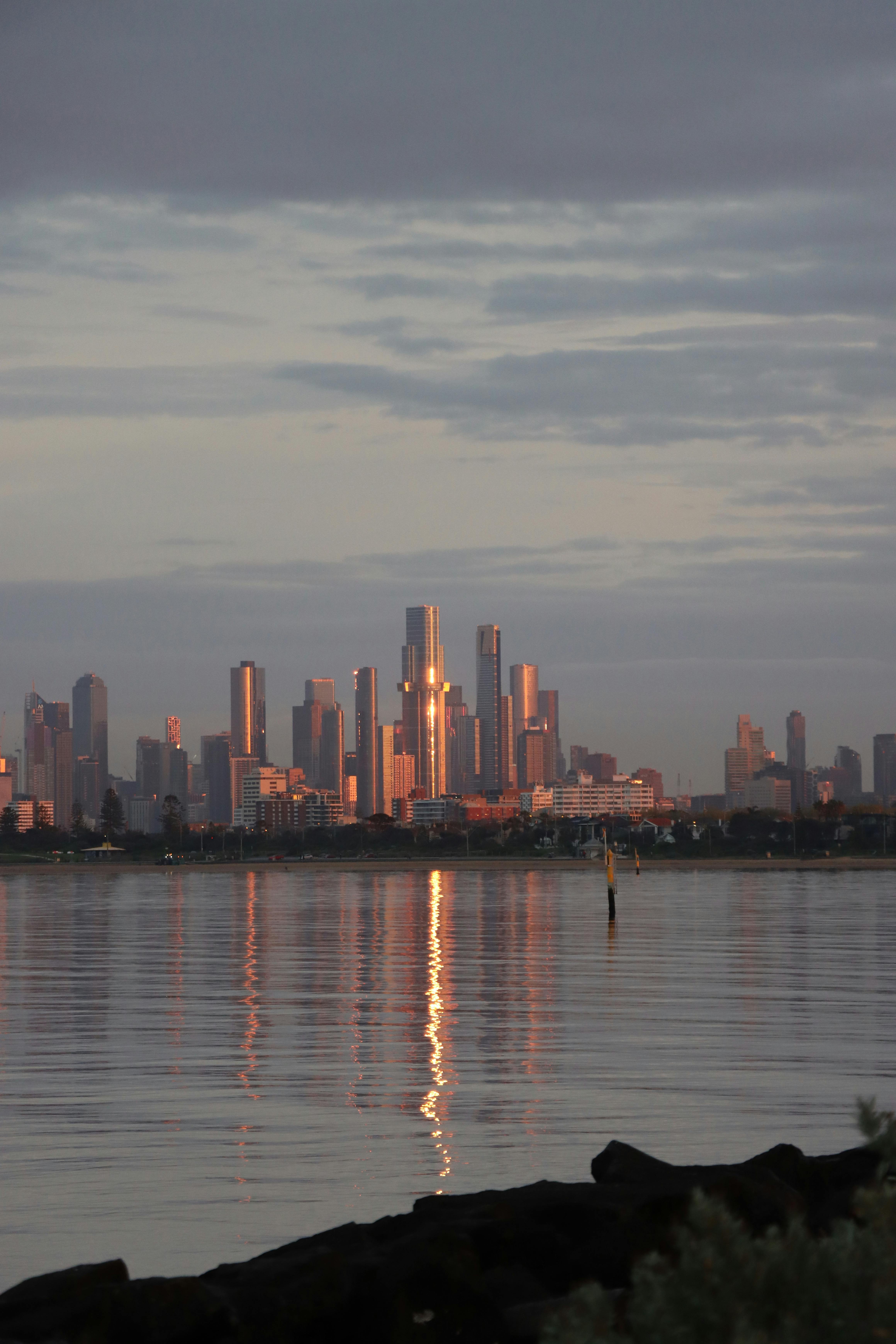 Silhouette Photo of City Building during Sunset · Free Stock Photo