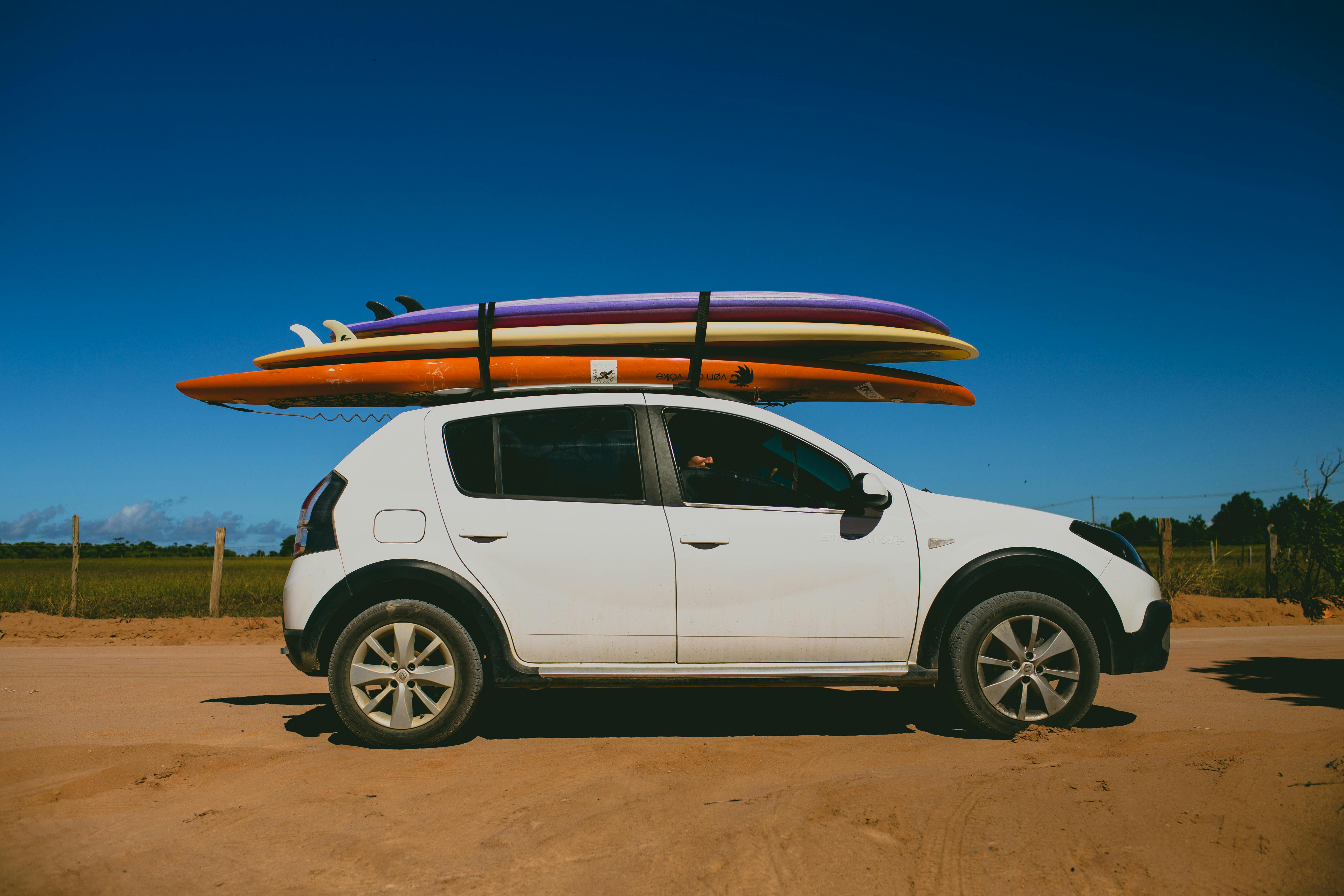 Car with Surfing Boards on the Roof · Free Stock Photo