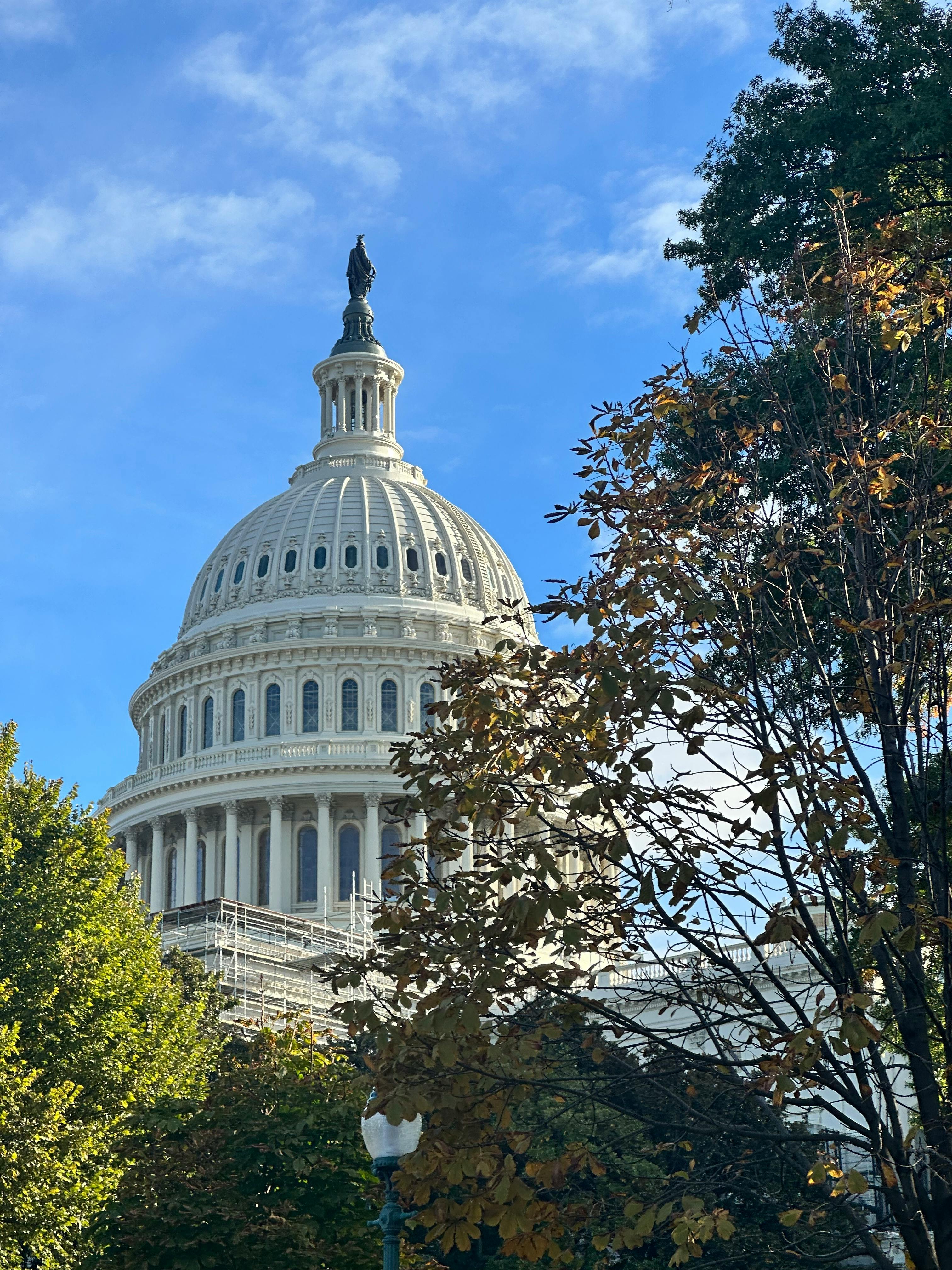 City Administration Building against Blue Sky · Free Stock Photo