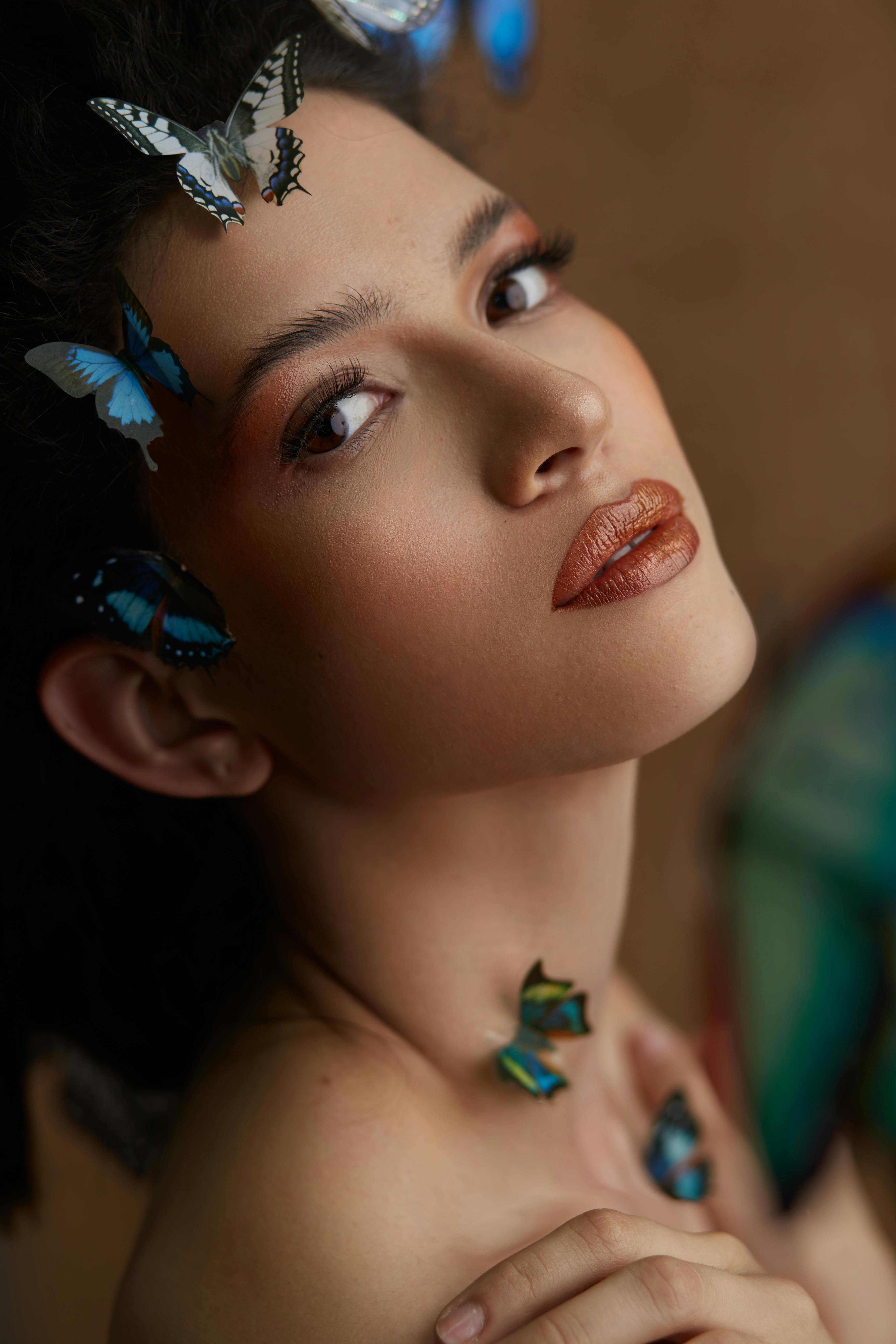Butterflies On Face Photos, Download The BEST Free Butterflies On Face ...