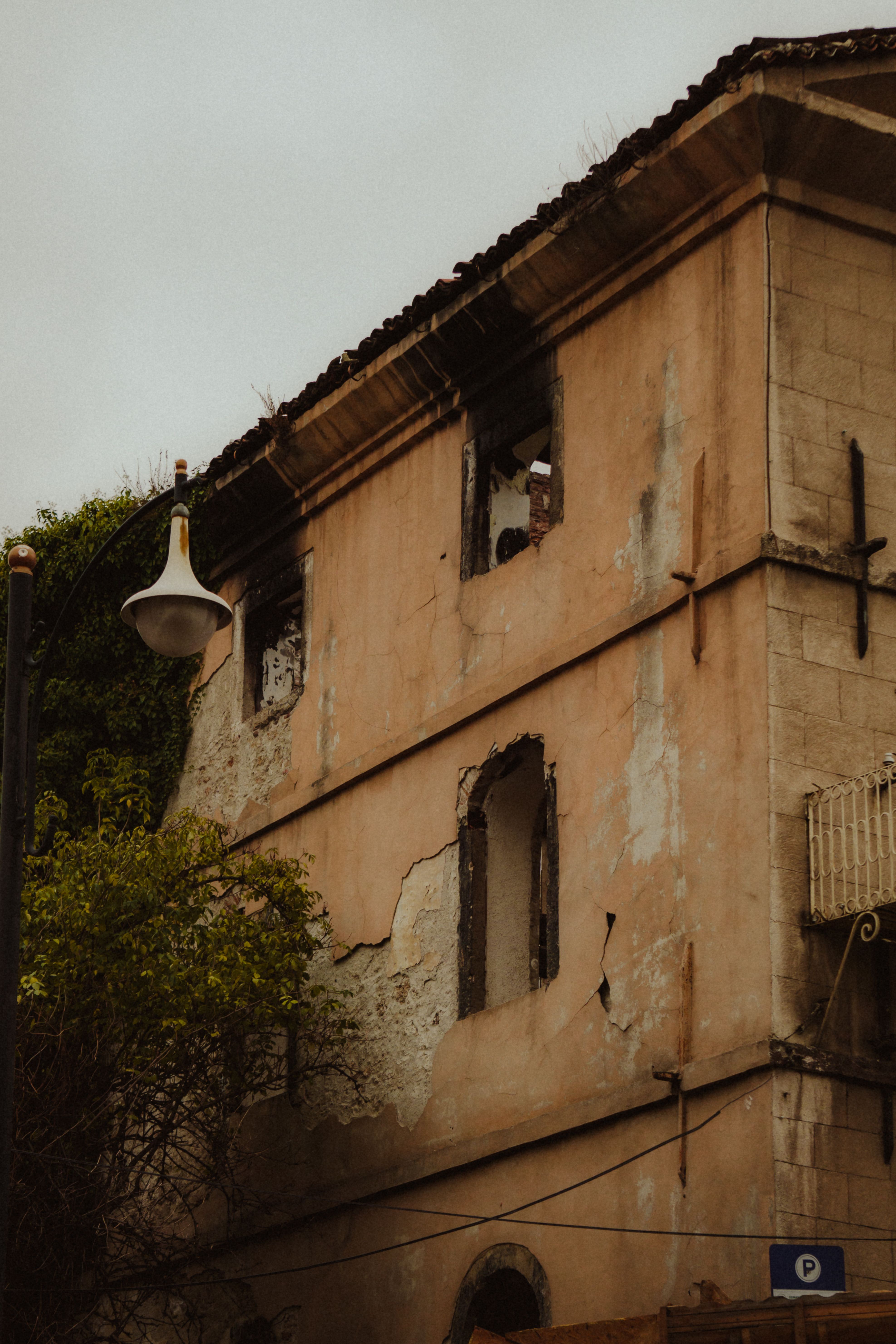 Abandoned Old House on Sky Background · Free Stock Photo