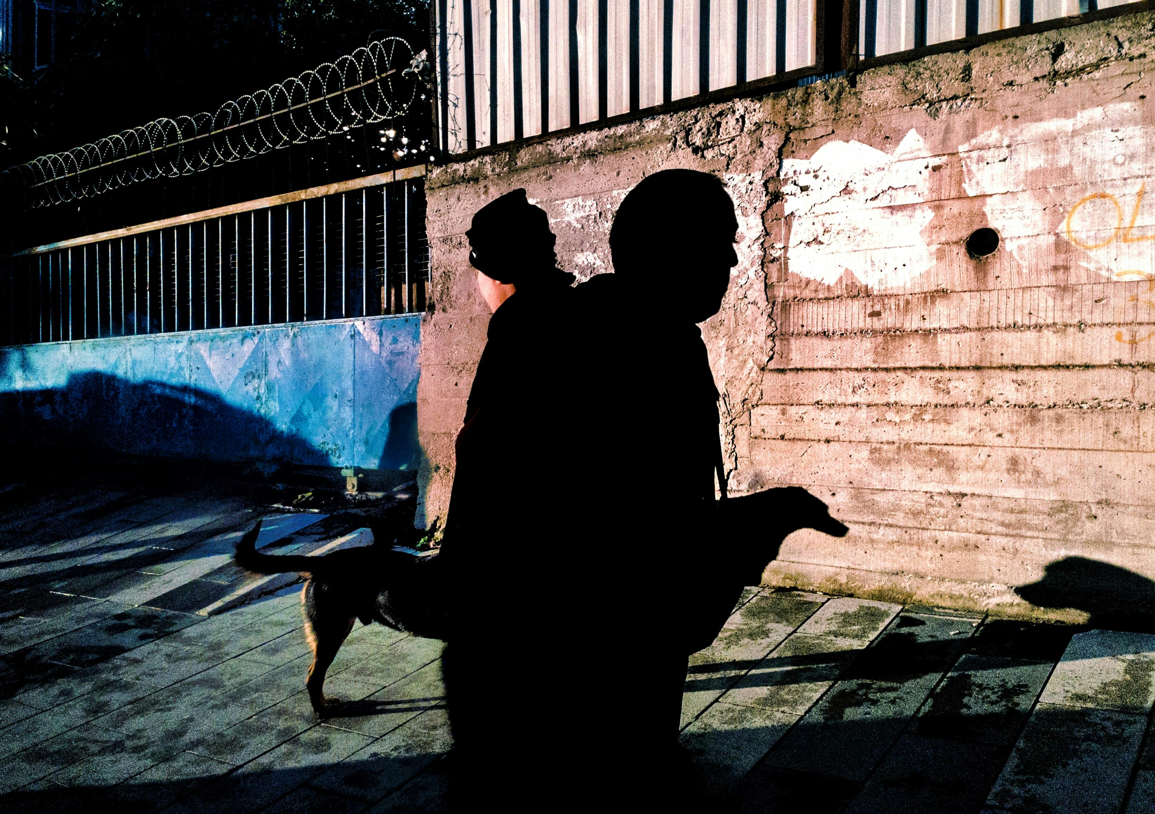 Shadow of People on a Walkway · Free Stock Photo