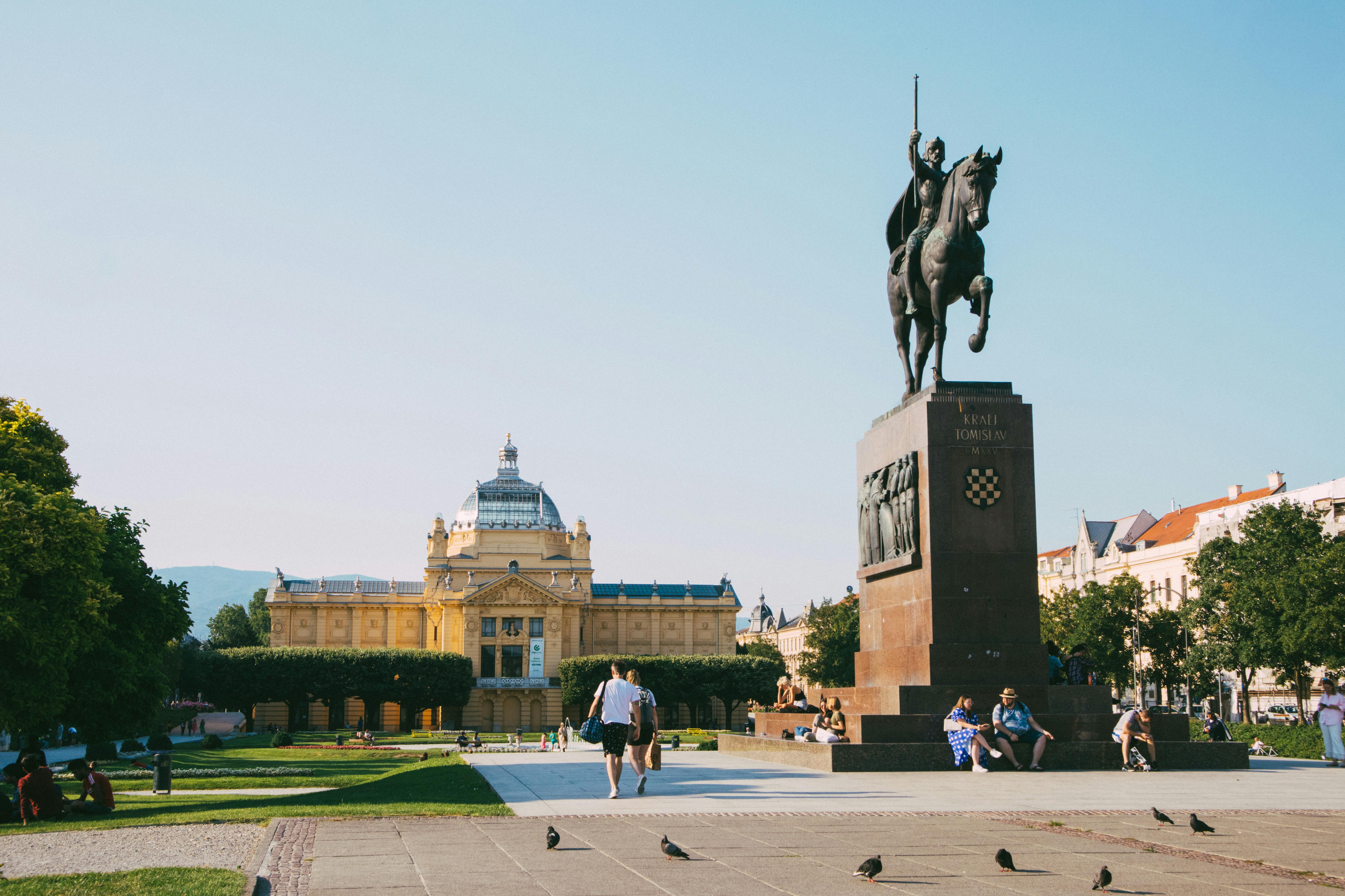 Monument in Park in Zagreb, Croatia · Free Stock Photo