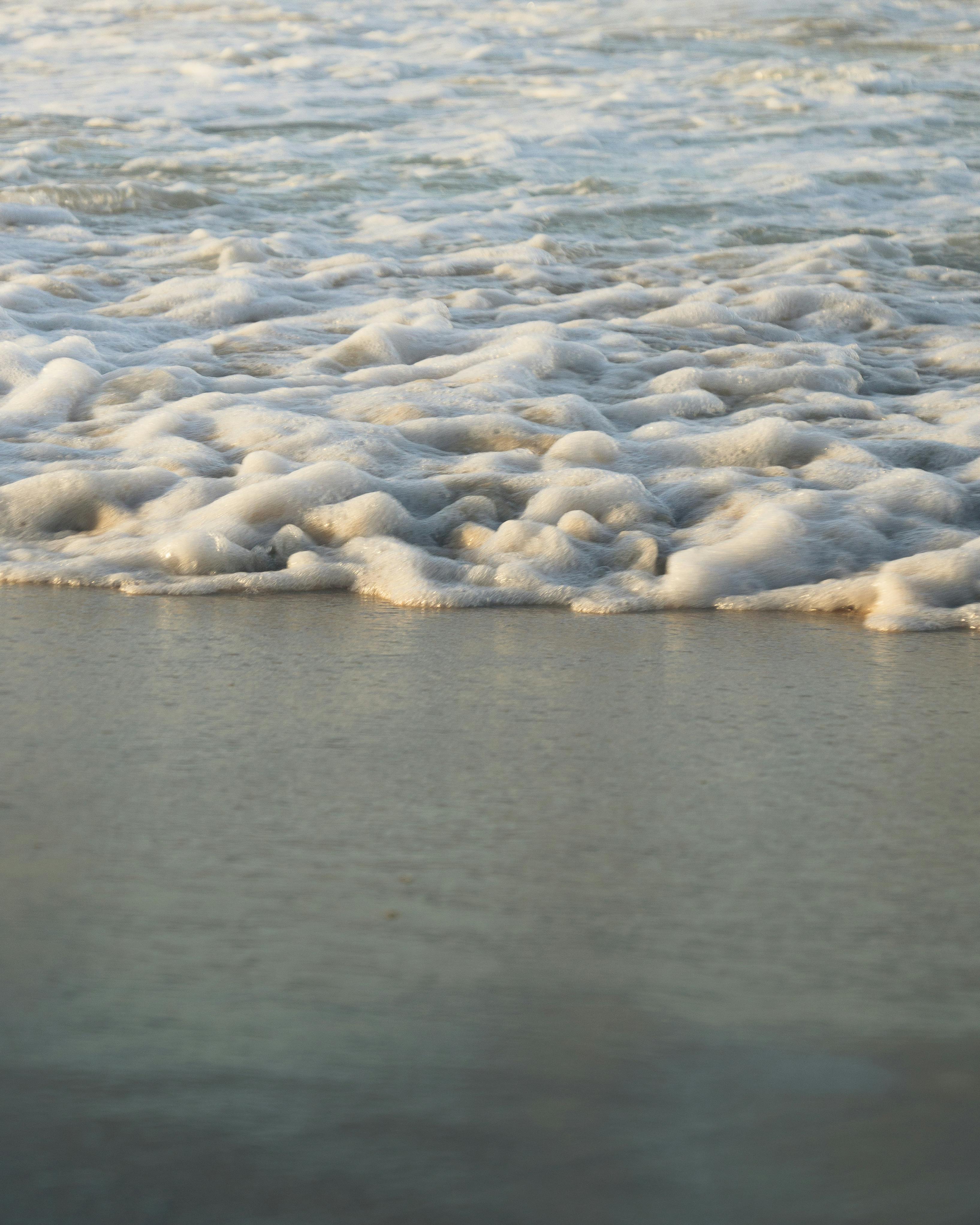 Close Up Photo of Seafoam · Free Stock Photo