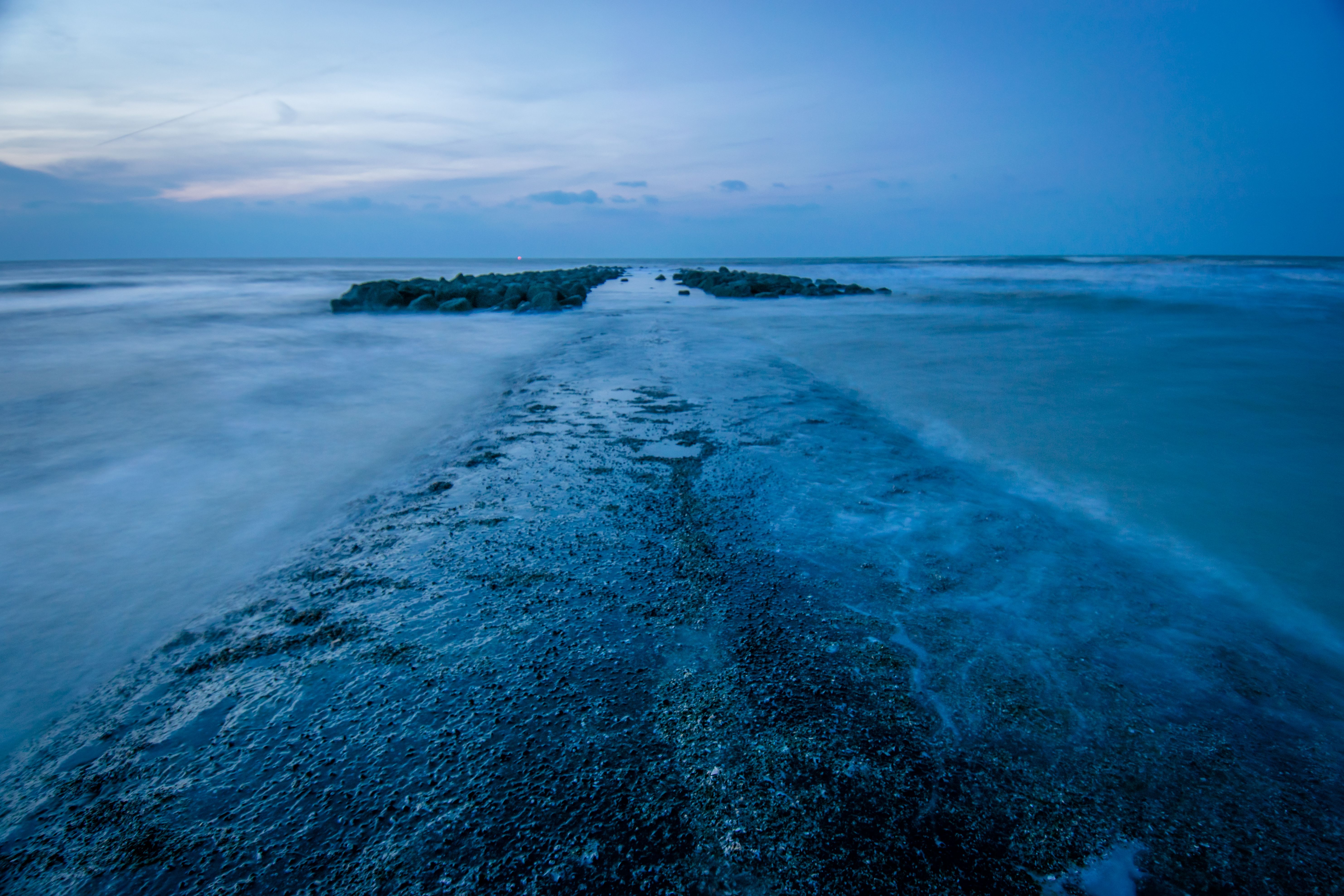 Free stock photo of blue, breakwater, coast