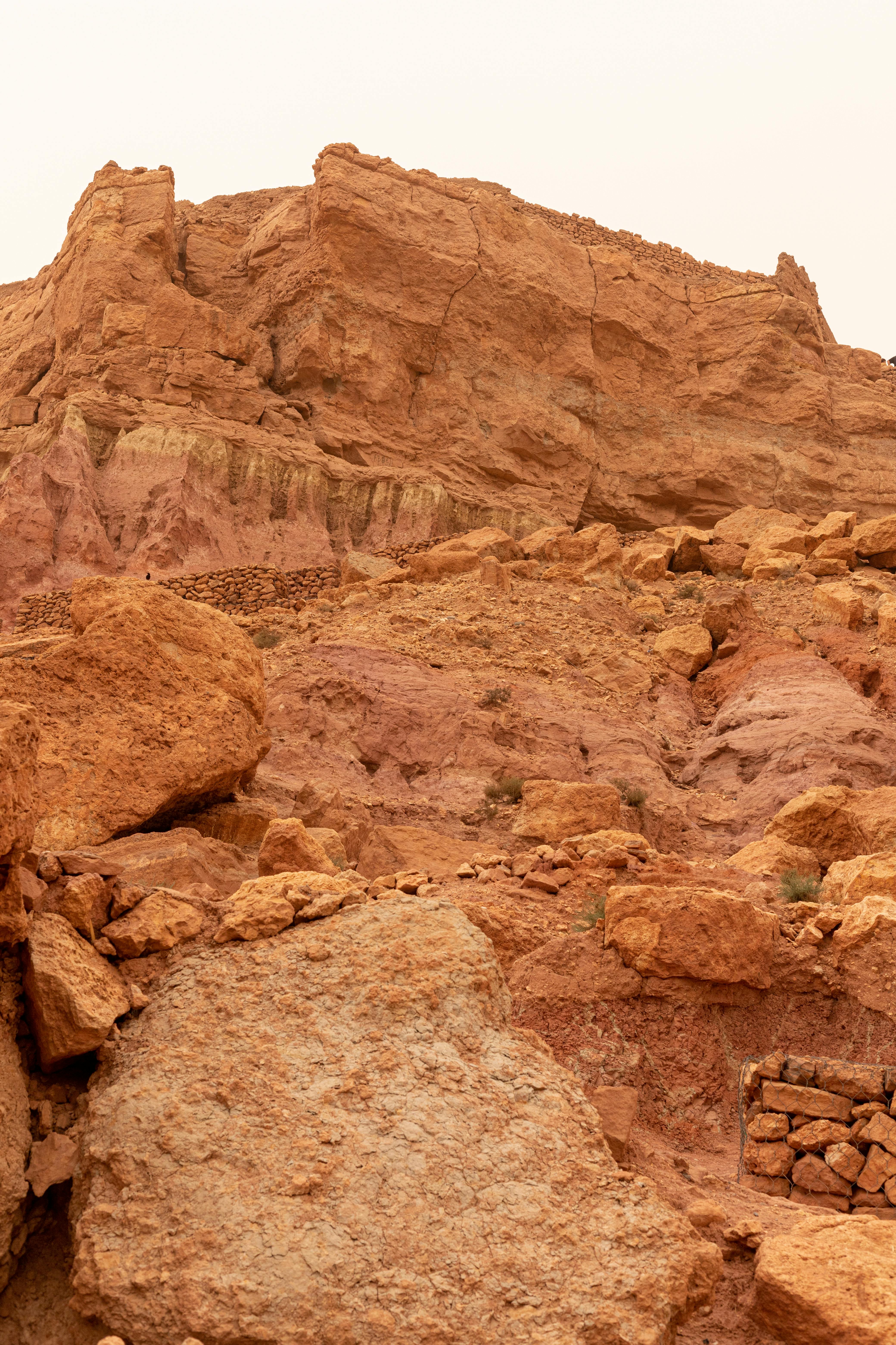 Red Rock Rubble on Hill Side · Free Stock Photo