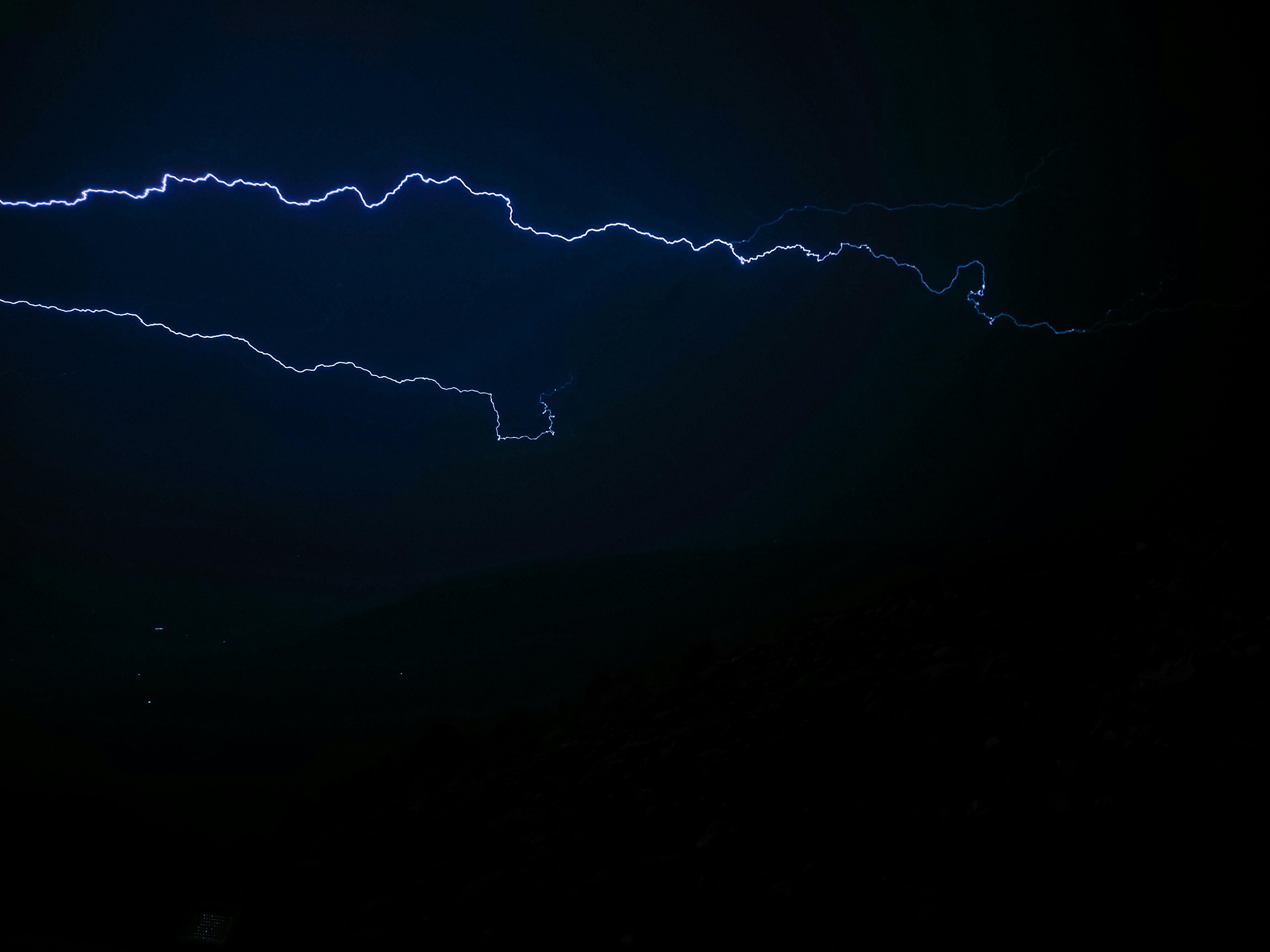 Lightning Strike At Night · Free Stock Photo