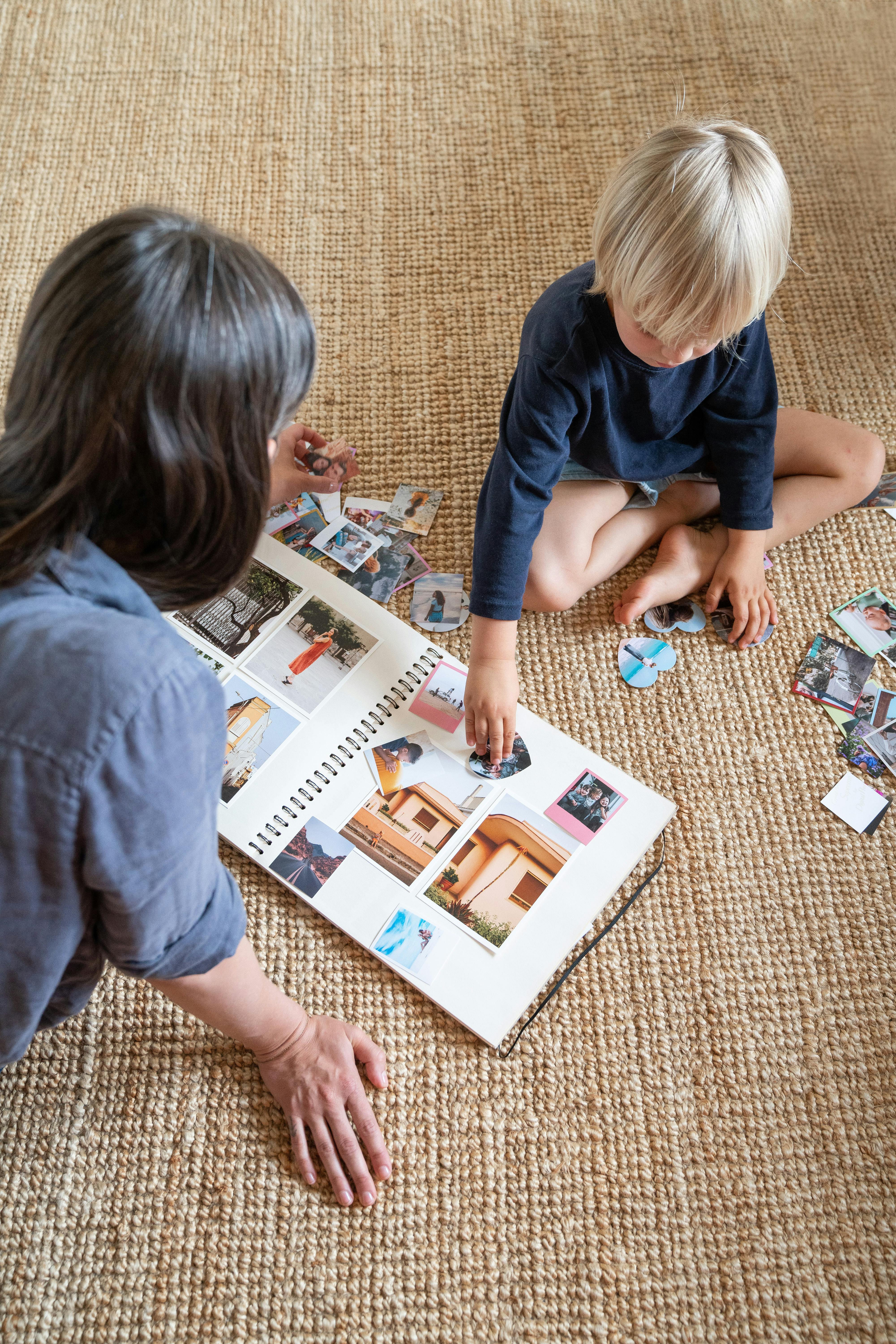 Kids Making Scrapbook · Free Stock Photo