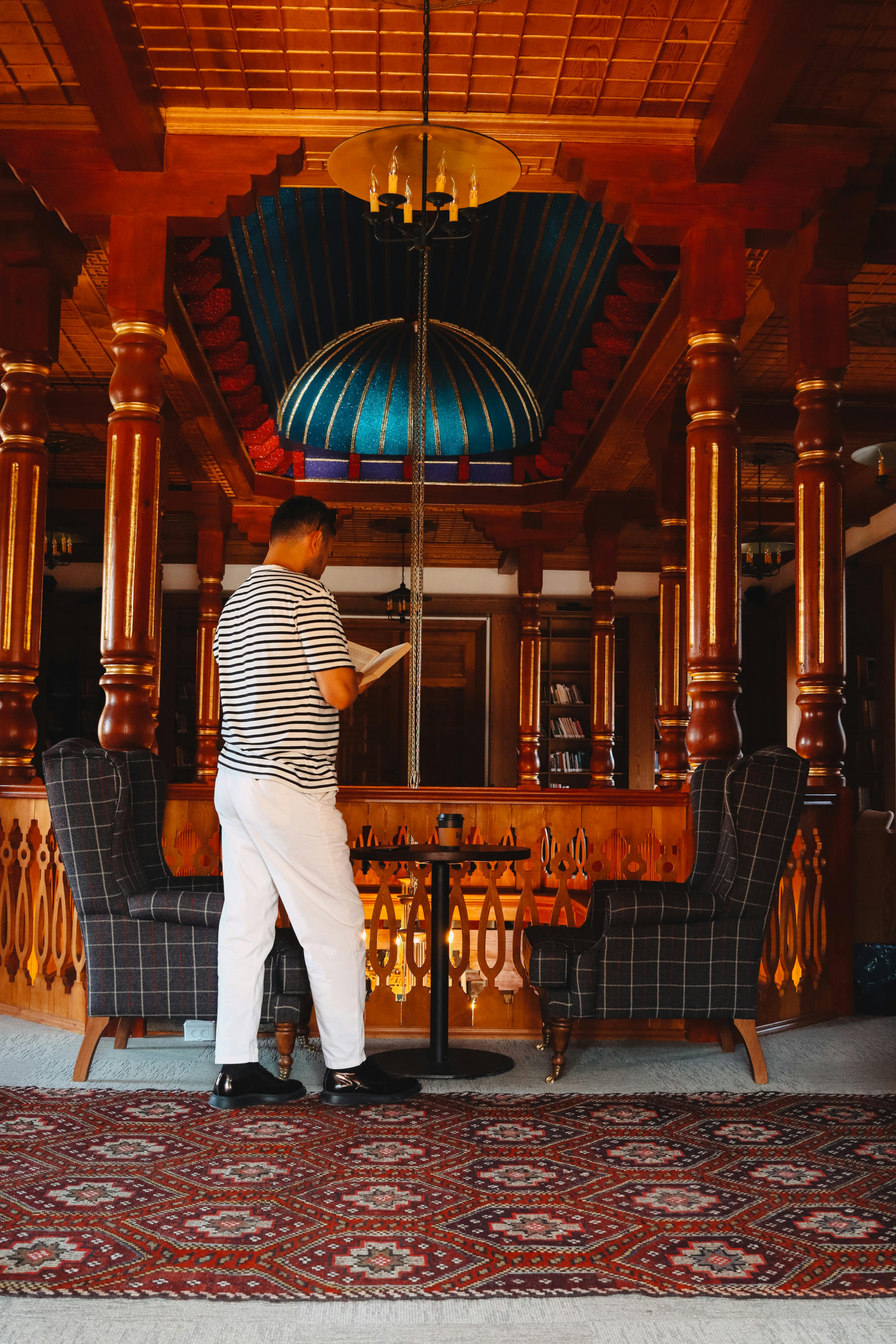 Man in Luxury Traditional House Interior · Free Stock Photo