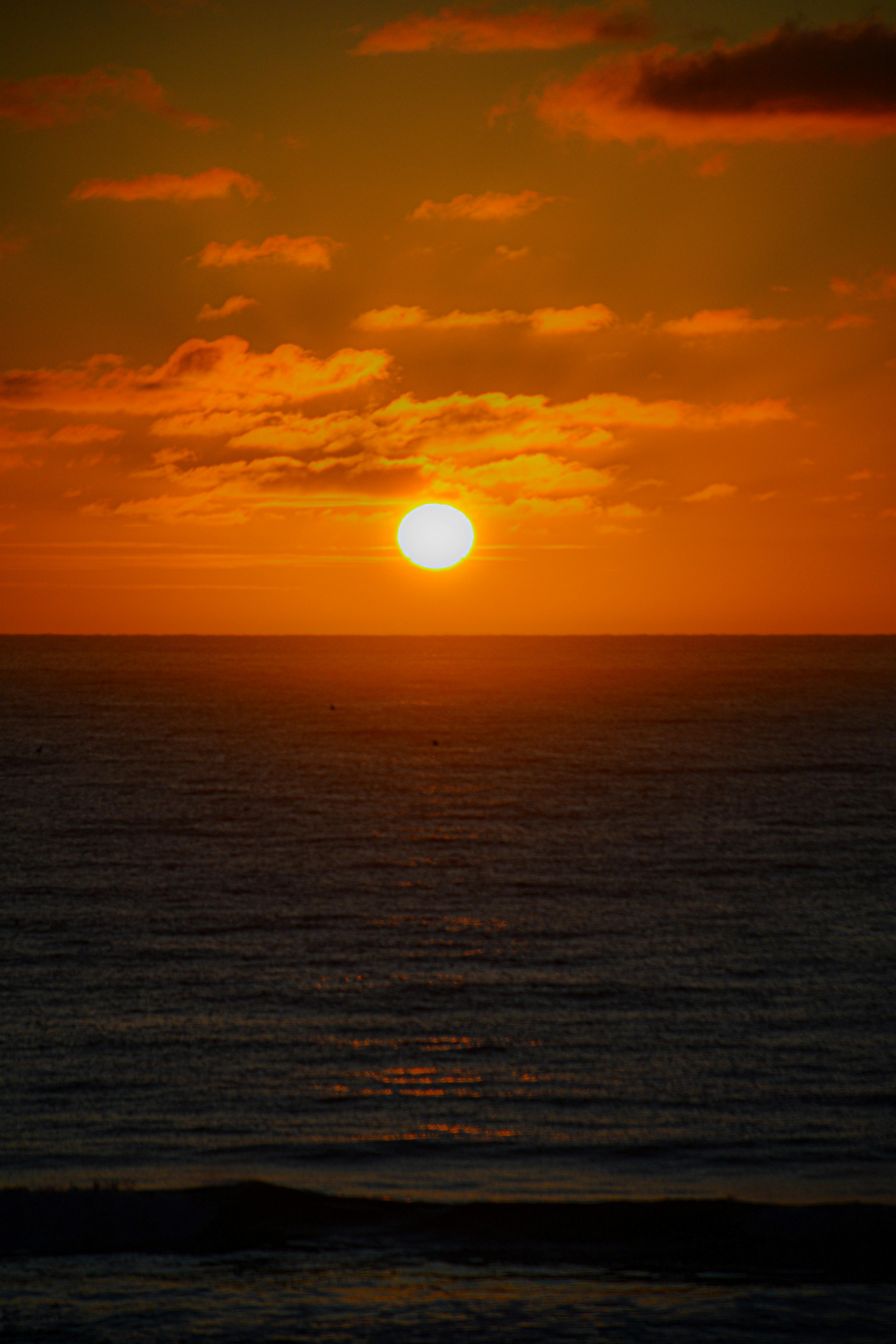 Beautiful Sunset Over Body of Water · Free Stock Photo