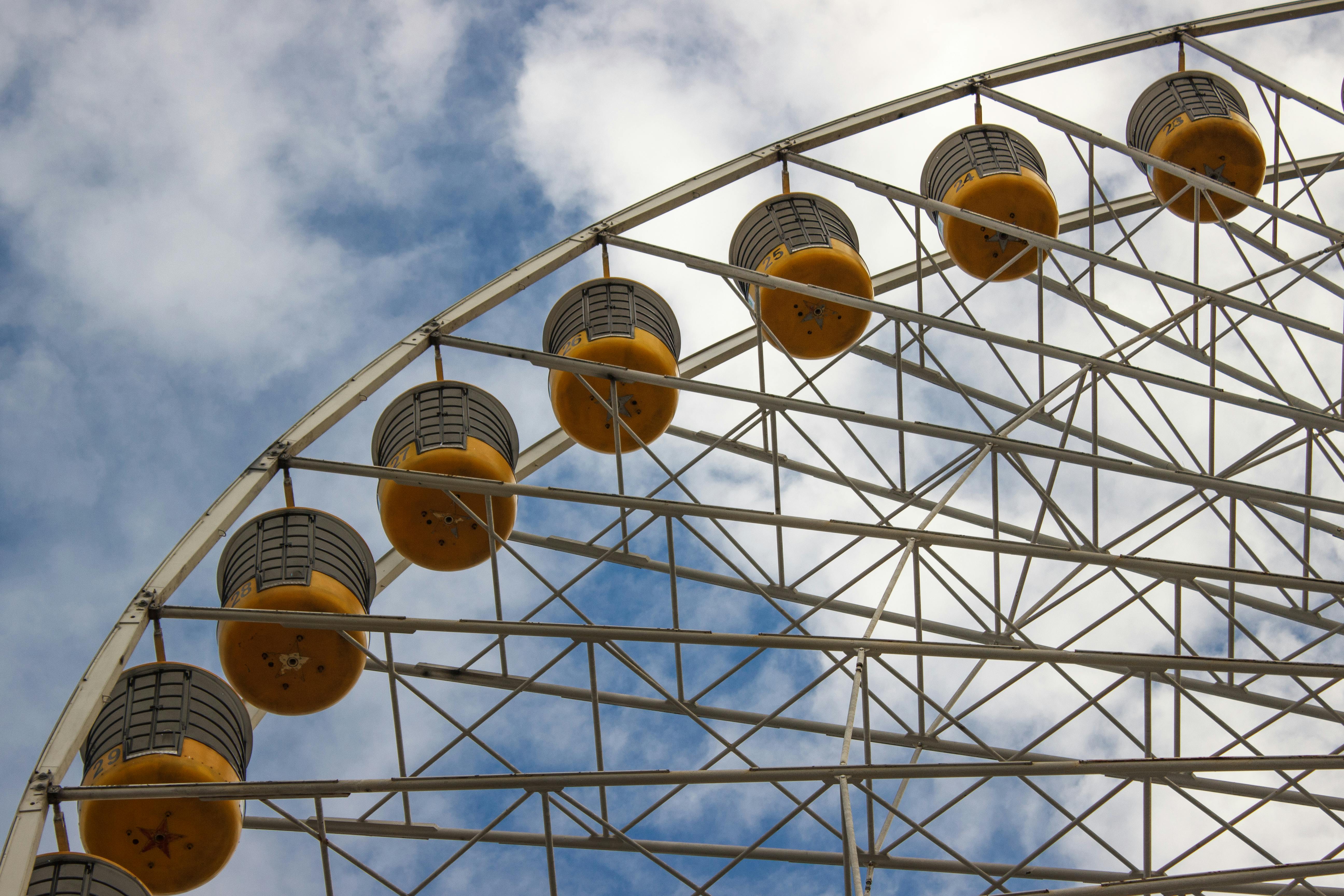 Low-Angle Shot of a Ferris Wheel · Free Stock Photo