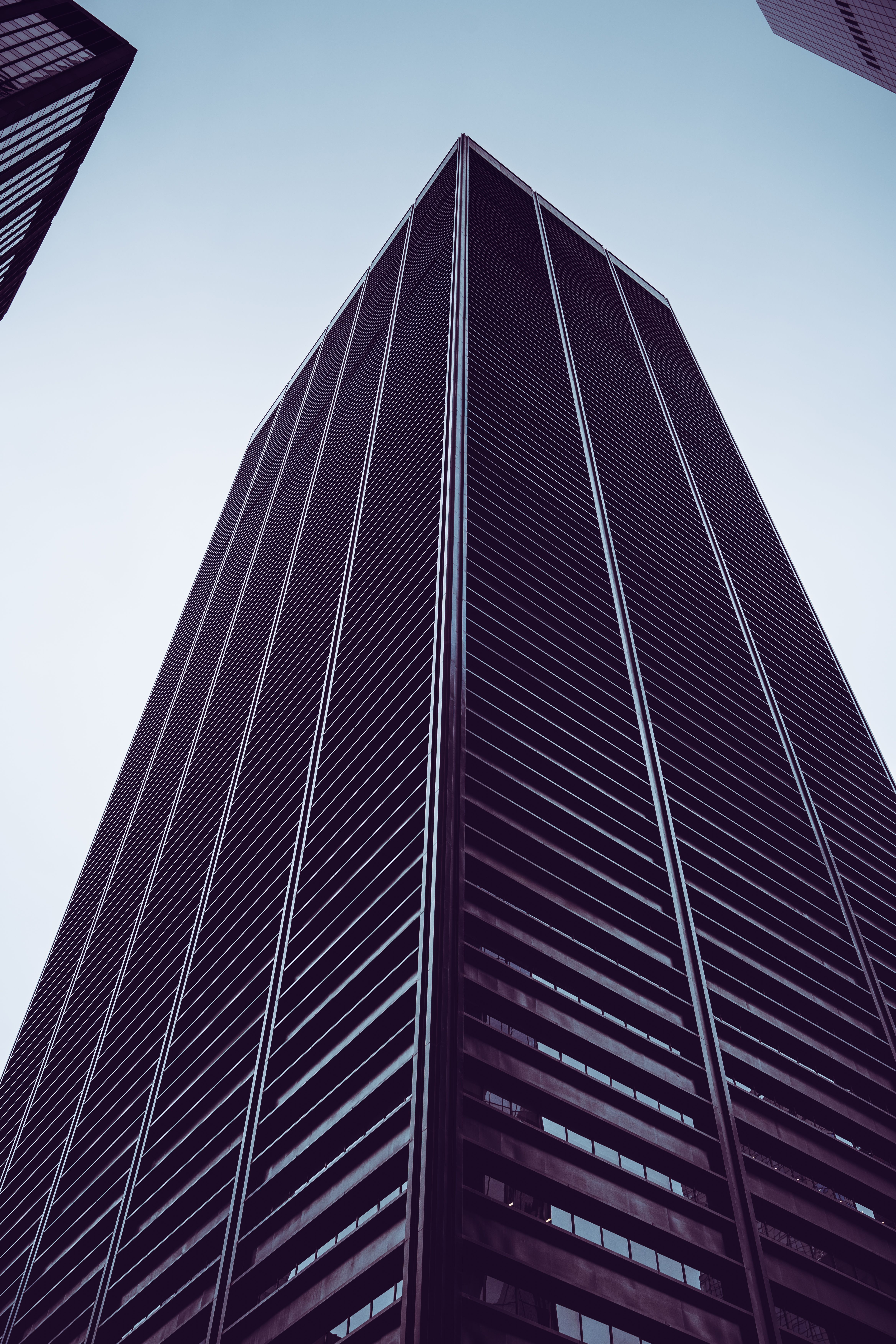A Low Angle Shot of a Building Under the Clear Sky · Free Stock Photo