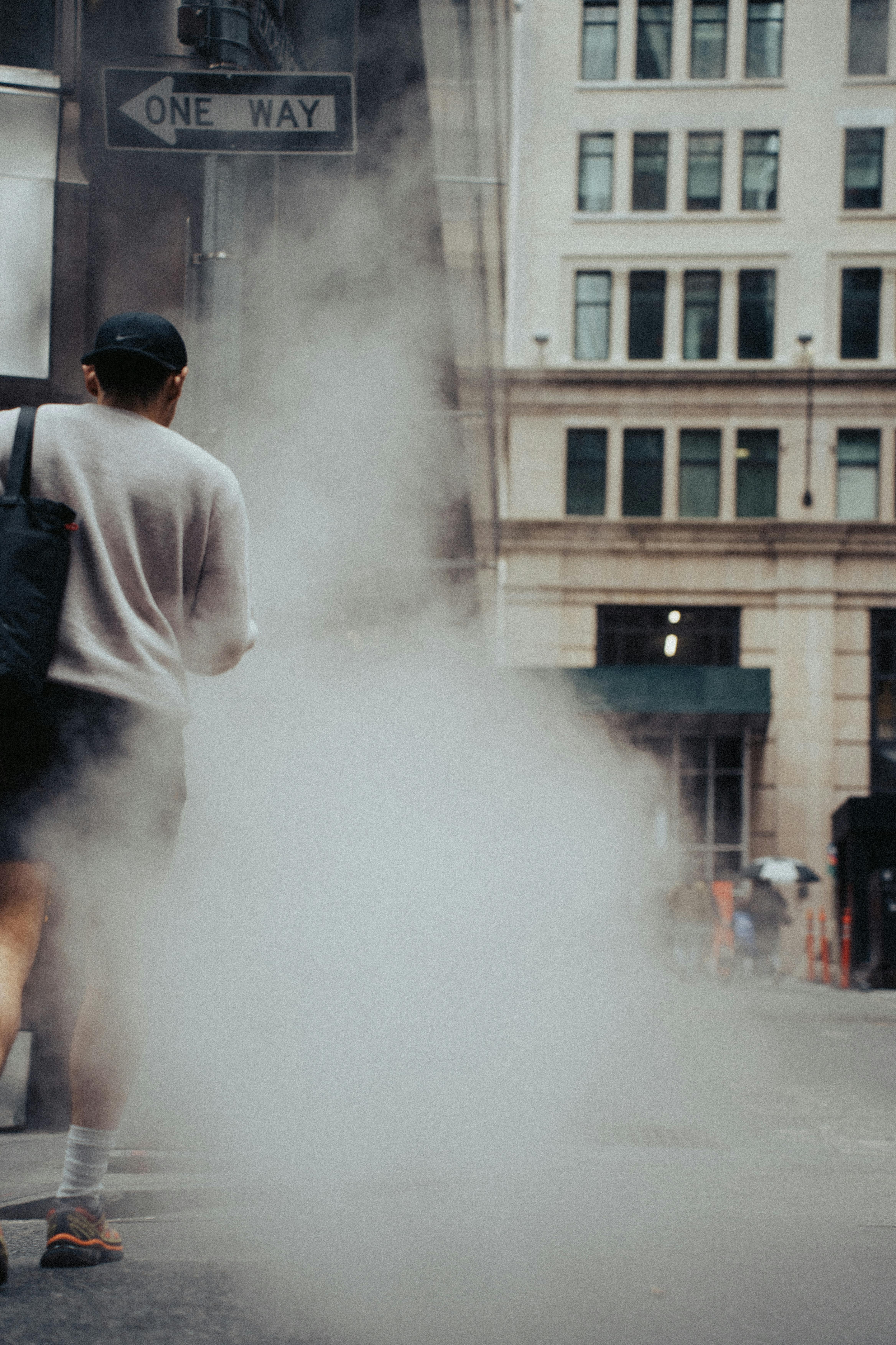Steam Venting onto the City Street · Free Stock Photo