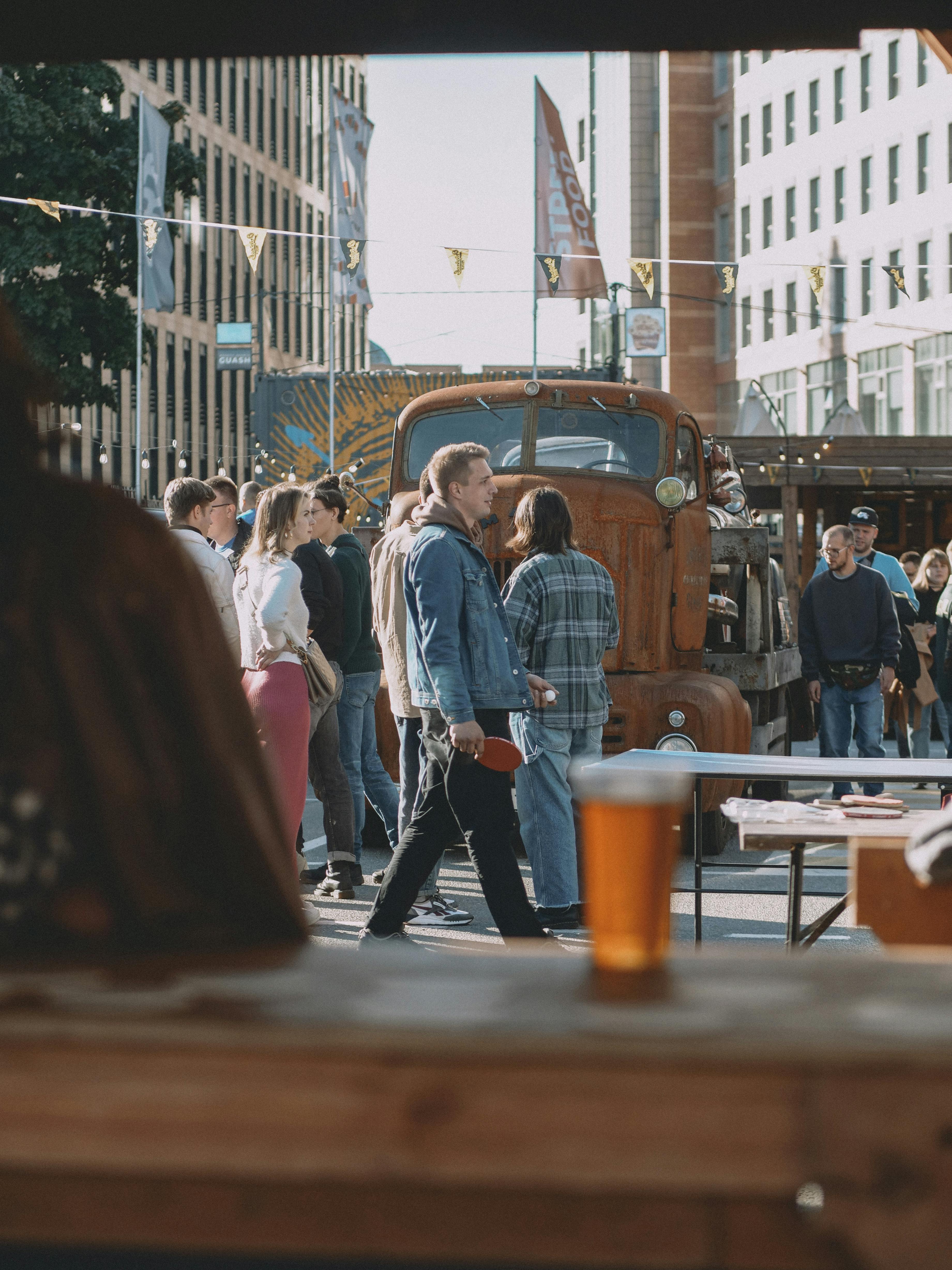 People Walking in the Fair Ground · Free Stock Photo