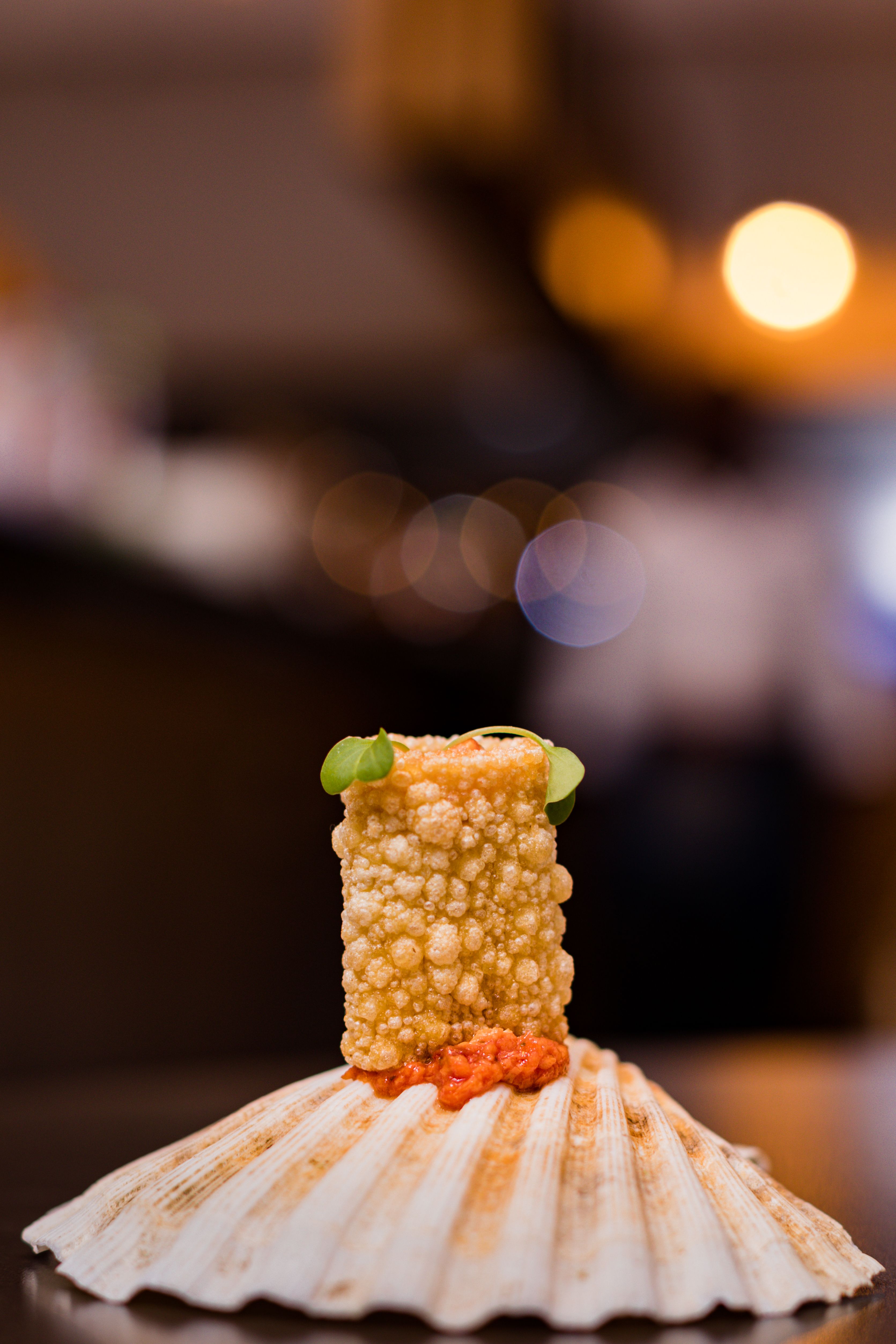 Seafood Dish Served on a Shell · Free Stock Photo