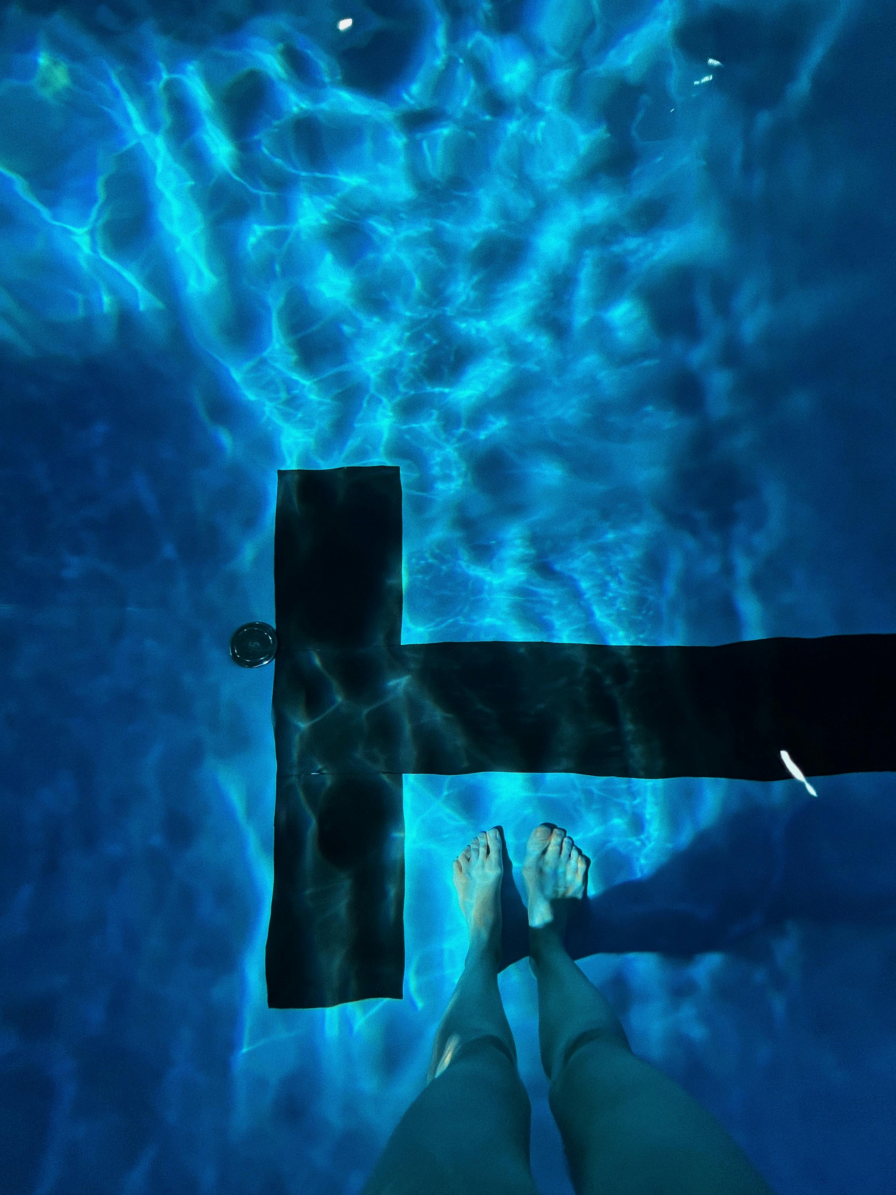 Person Sitting on the Pool Float · Free Stock Photo