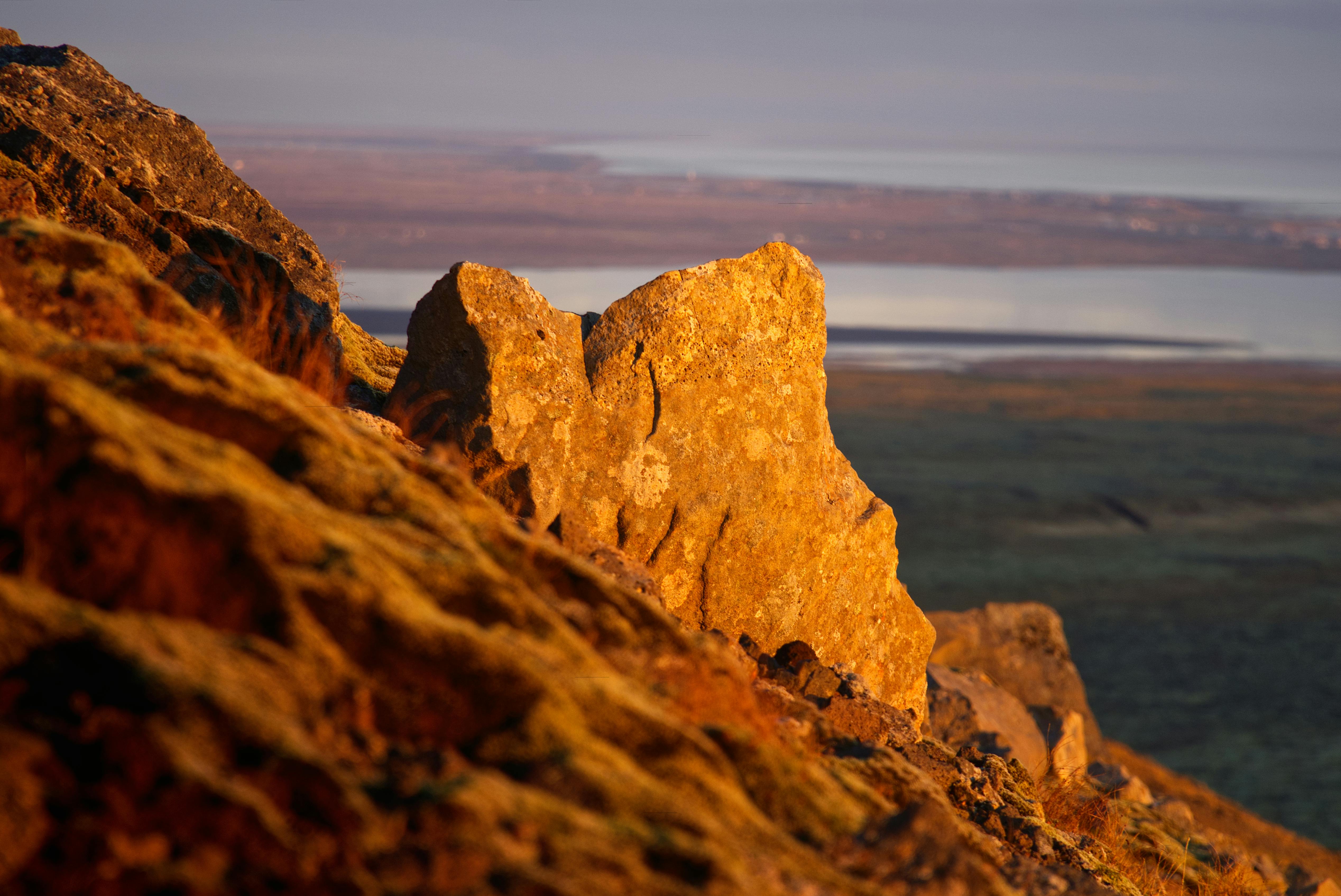 Barren Rocks at Sunset · Free Stock Photo