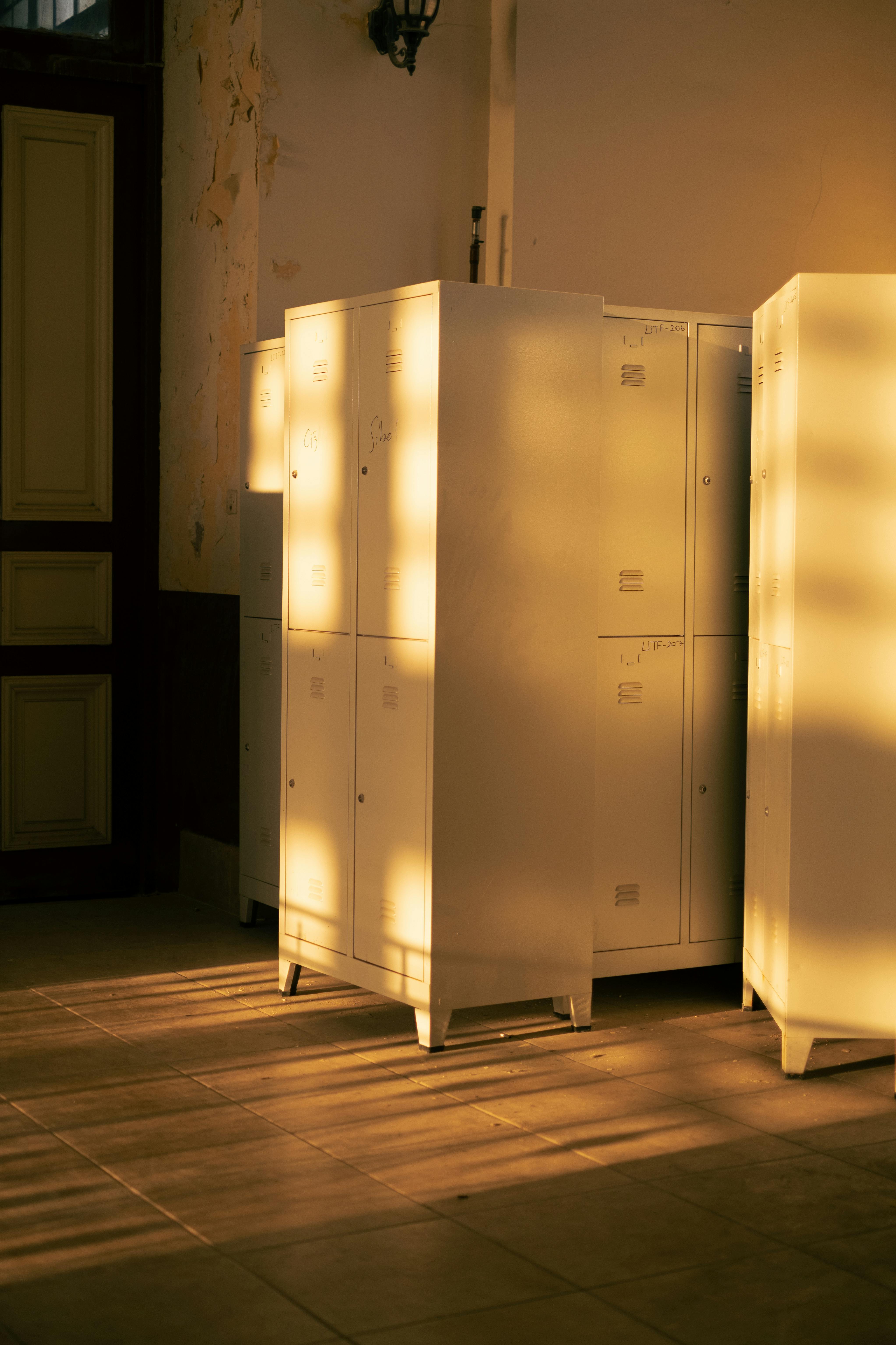 Lockers in Empty Locker Room · Free Stock Photo