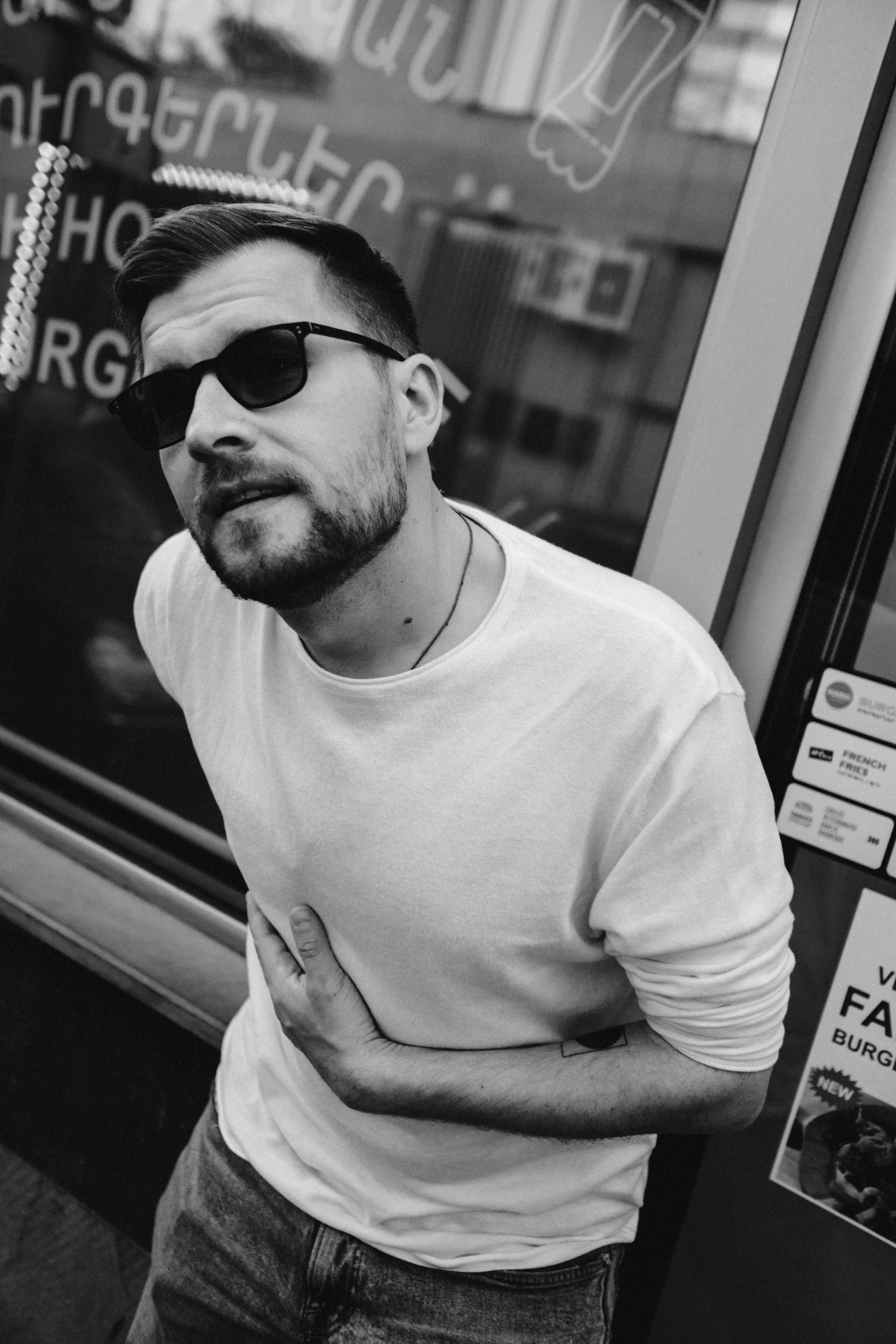 Grayscale Portrait of a Man · Free Stock Photo