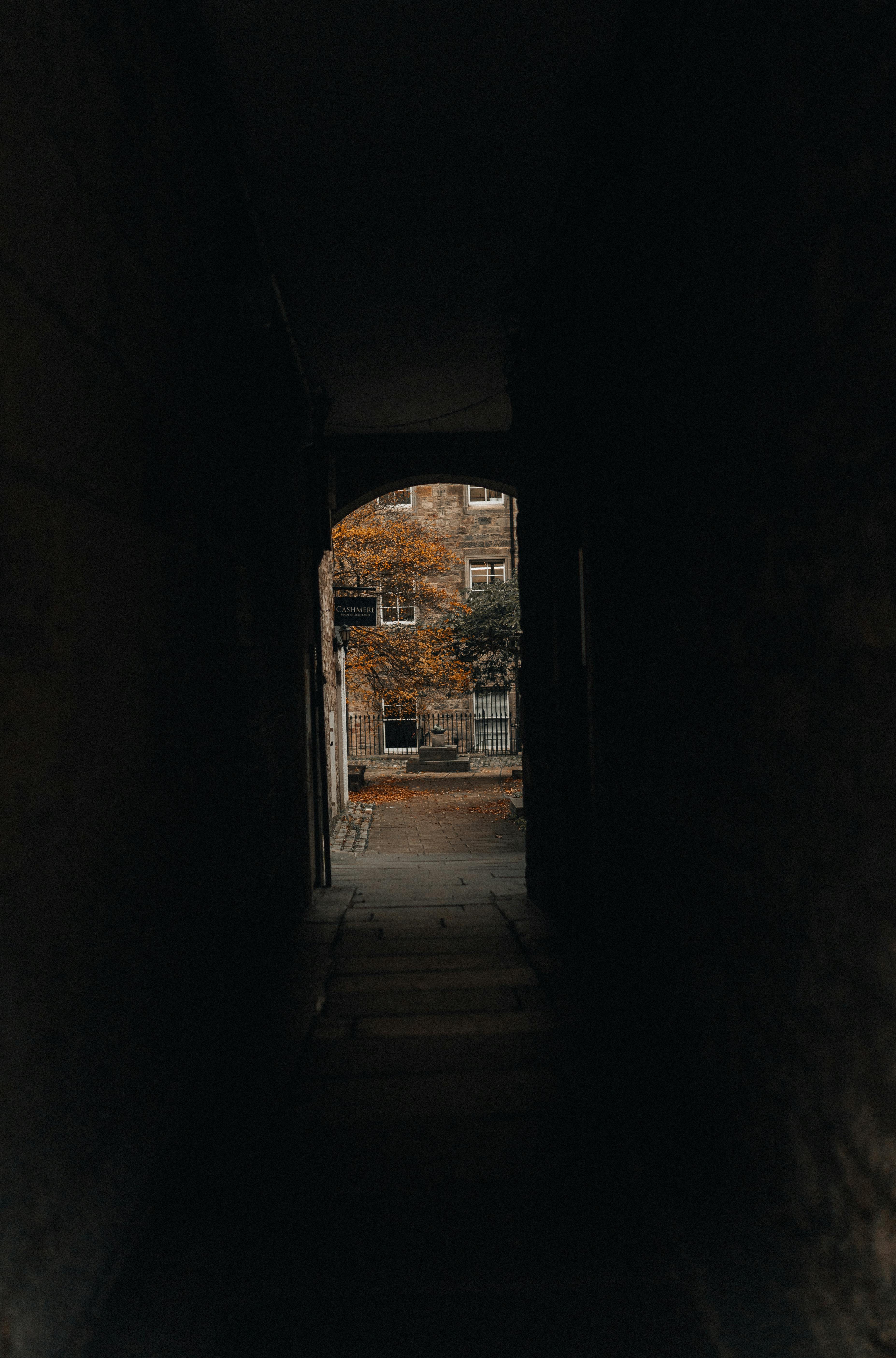 Eerie Dark Passage · Free Stock Photo