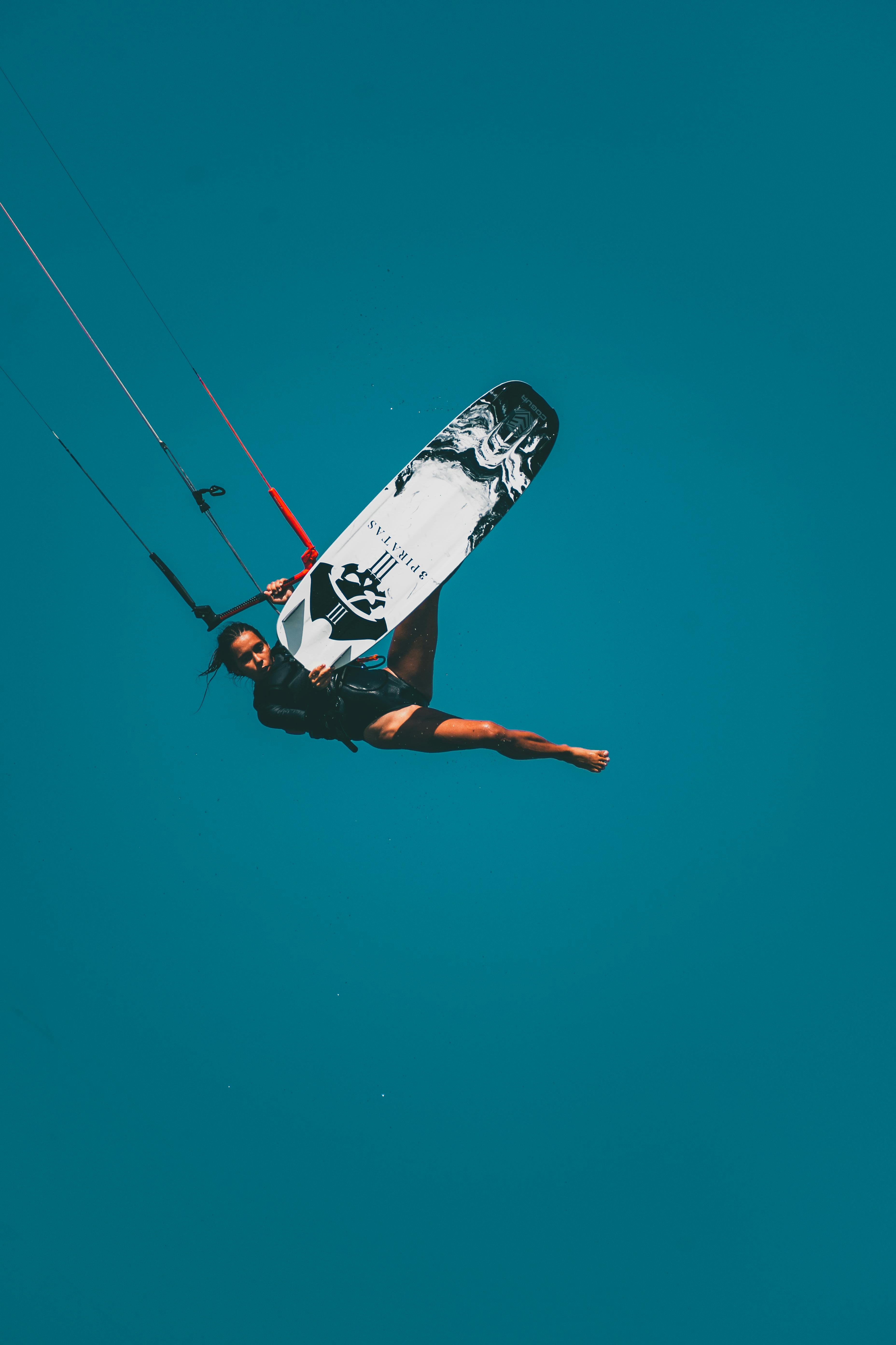 A Woman Kitesurfing · Free Stock Photo