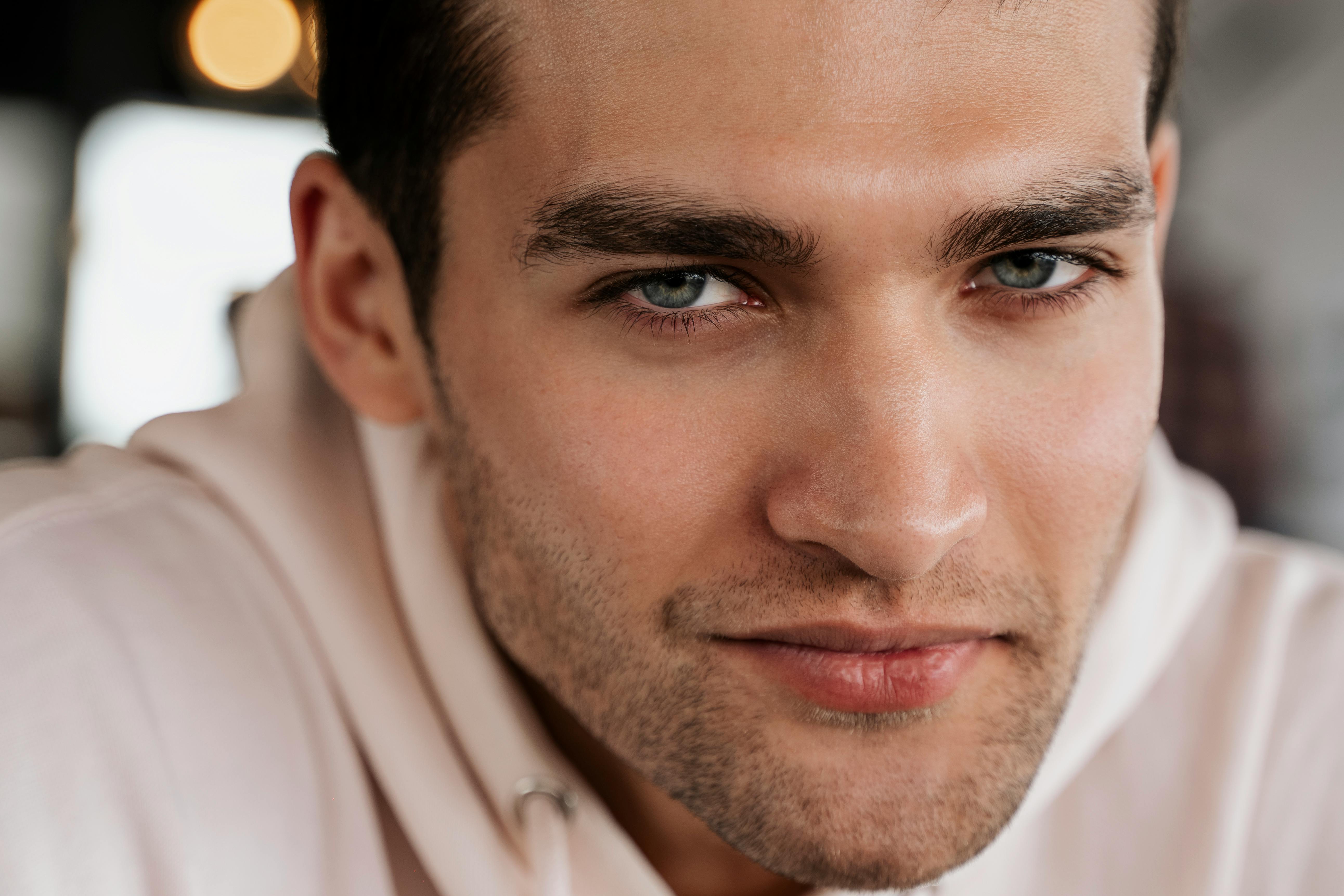 Neutral Expression Male Face Portrait Natural Light Photos, Download ...